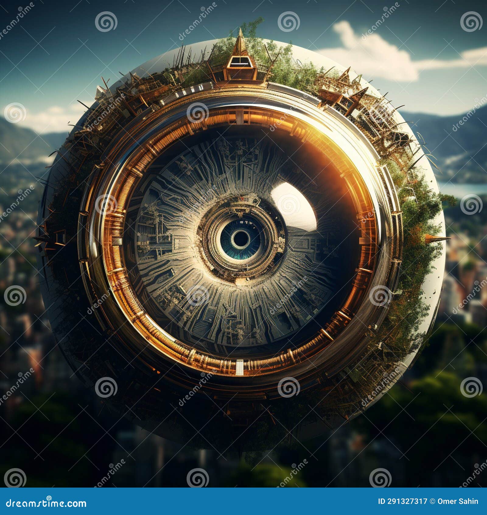 Lens of Perception: Exploring New Realities Stock Image - Image of ...