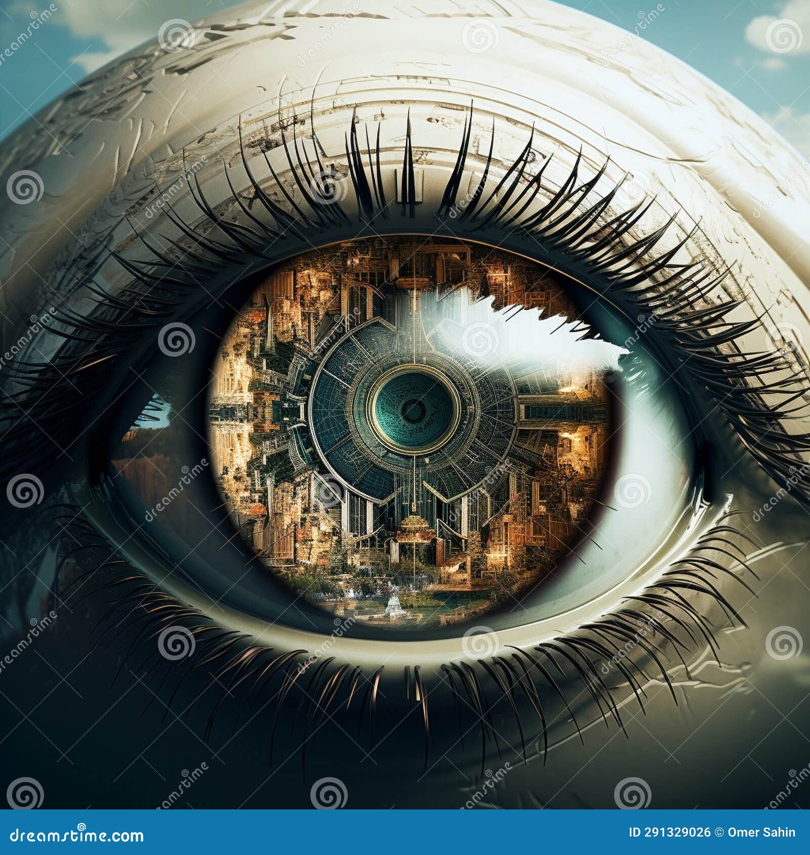 Lens of Perception: Exploring New Realities Stock Photo - Image of ...