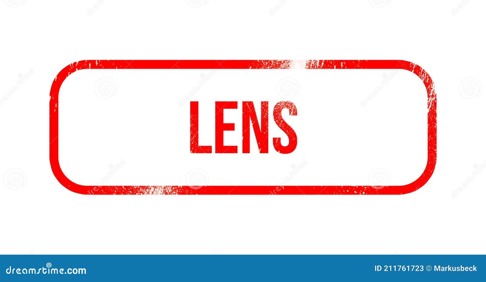 Lens - Red Grunge Rubber, Stamp Stock Illustration - Illustration of ...