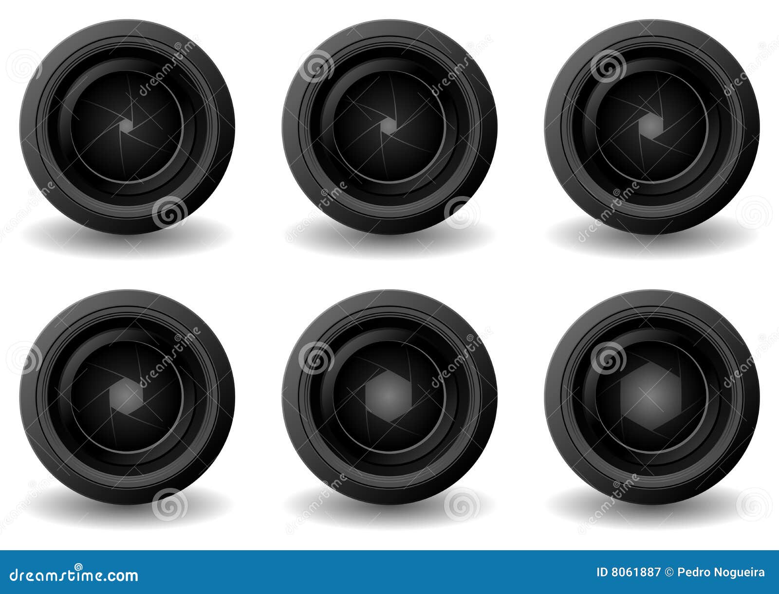 Lens and shutter apertures stock vector. Illustration of illustrative ...
