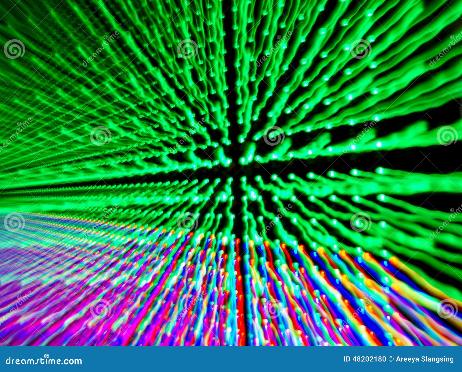 Lens Zoom Technic on Green Led Panel, Stock Photo - Image of light ...