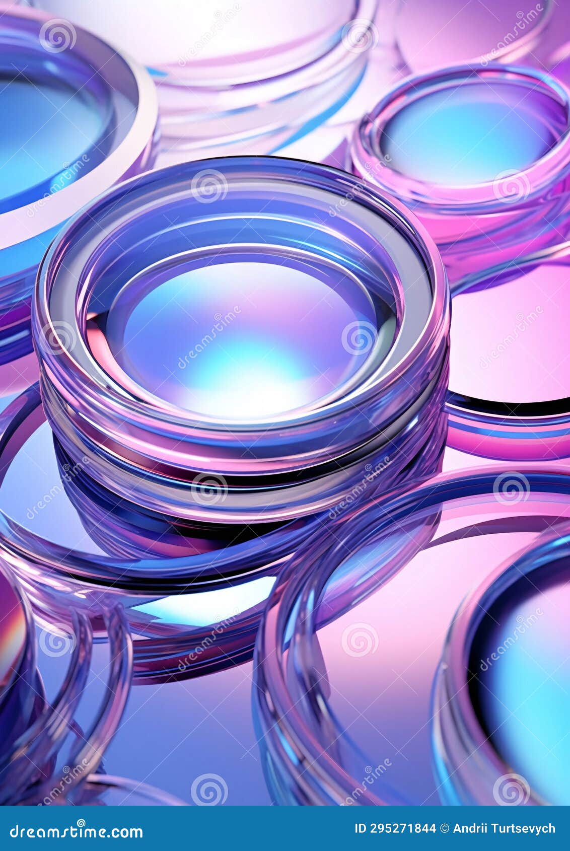Lenses with a Gradient Background and a Shiny Finish, Macro, AI ...