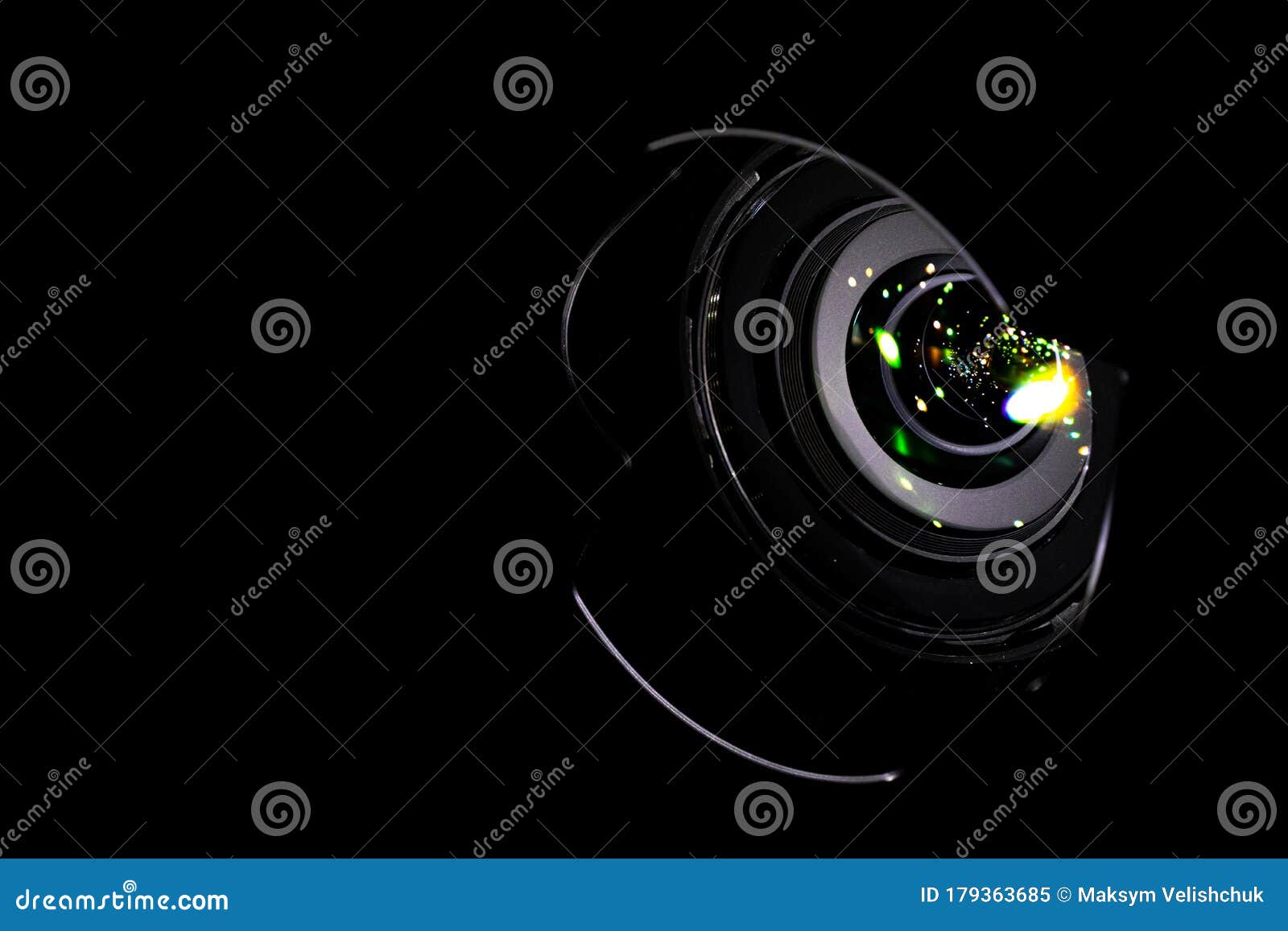 Lenses Reflection Flare Lights on Shutter of Photo, Video Camera ...