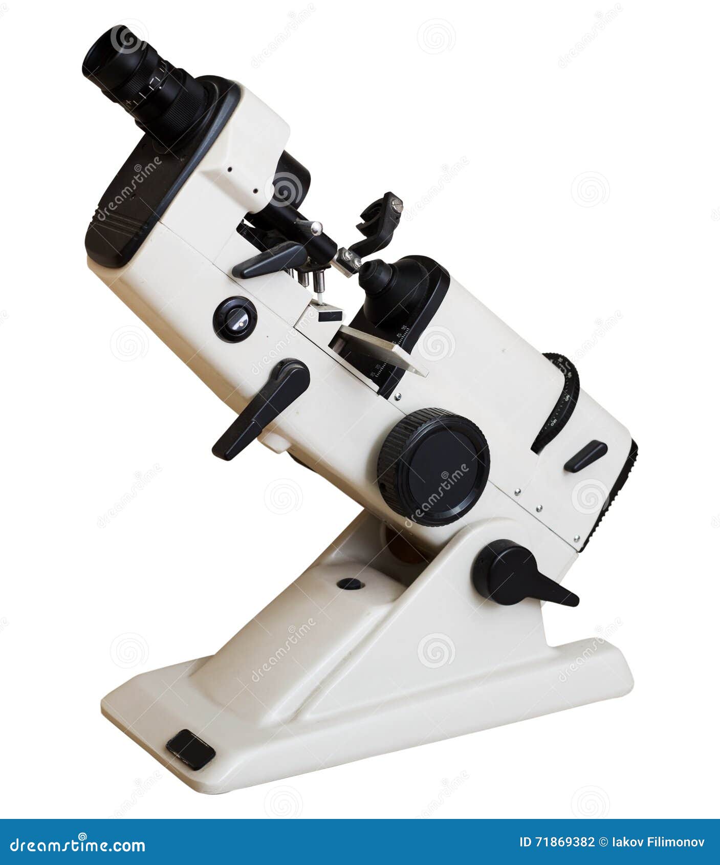 Lensmeter Moderno, Ou Lensometer, Isolado No Branco Foto de Stock ...