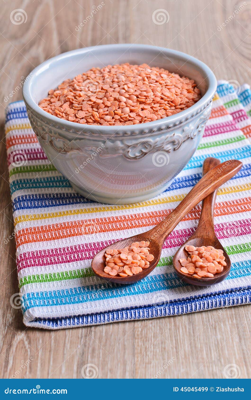 Lentejas rojas imagen de archivo. Imagen de sano, cocina - 45045499