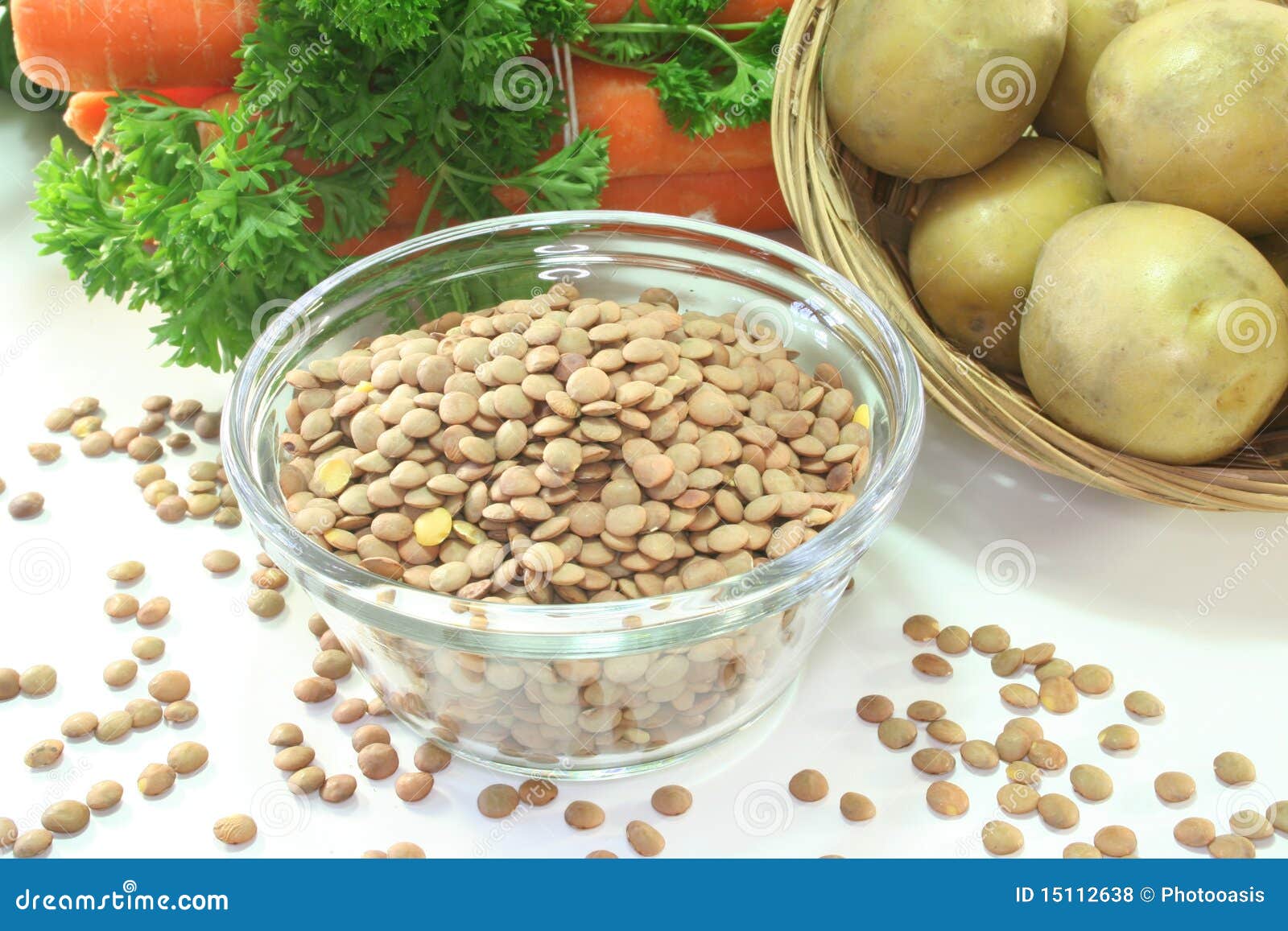 Lentil stock photo. Image of food, vitamins, brown, plant - 15112638