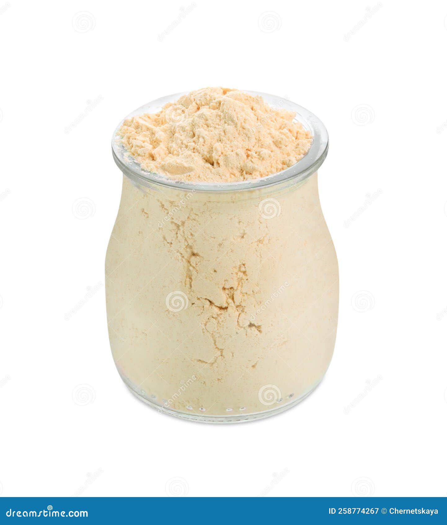 Lentil Flour In Glass Jar Isolated On White Stock Image Image Of Organic Ingredient 258774267