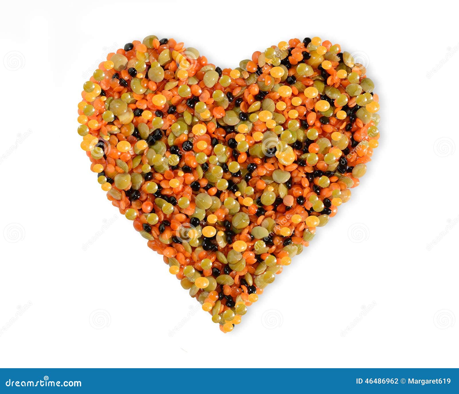 Lentil Heart stock photo. Image of choice, lentil, heart - 46486962