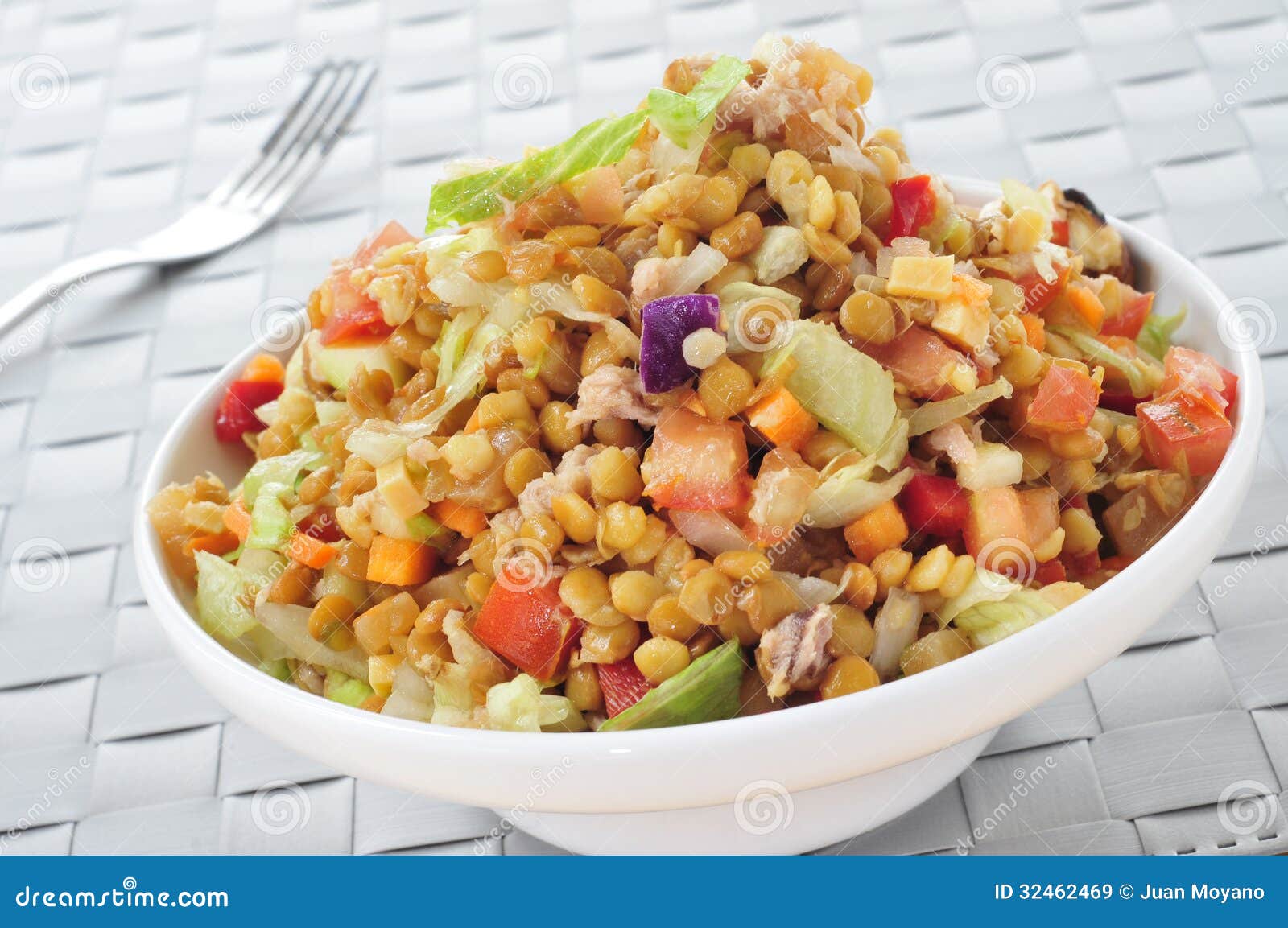 Lentil salad stock image. Image of cooking, antioxidant - 32462469