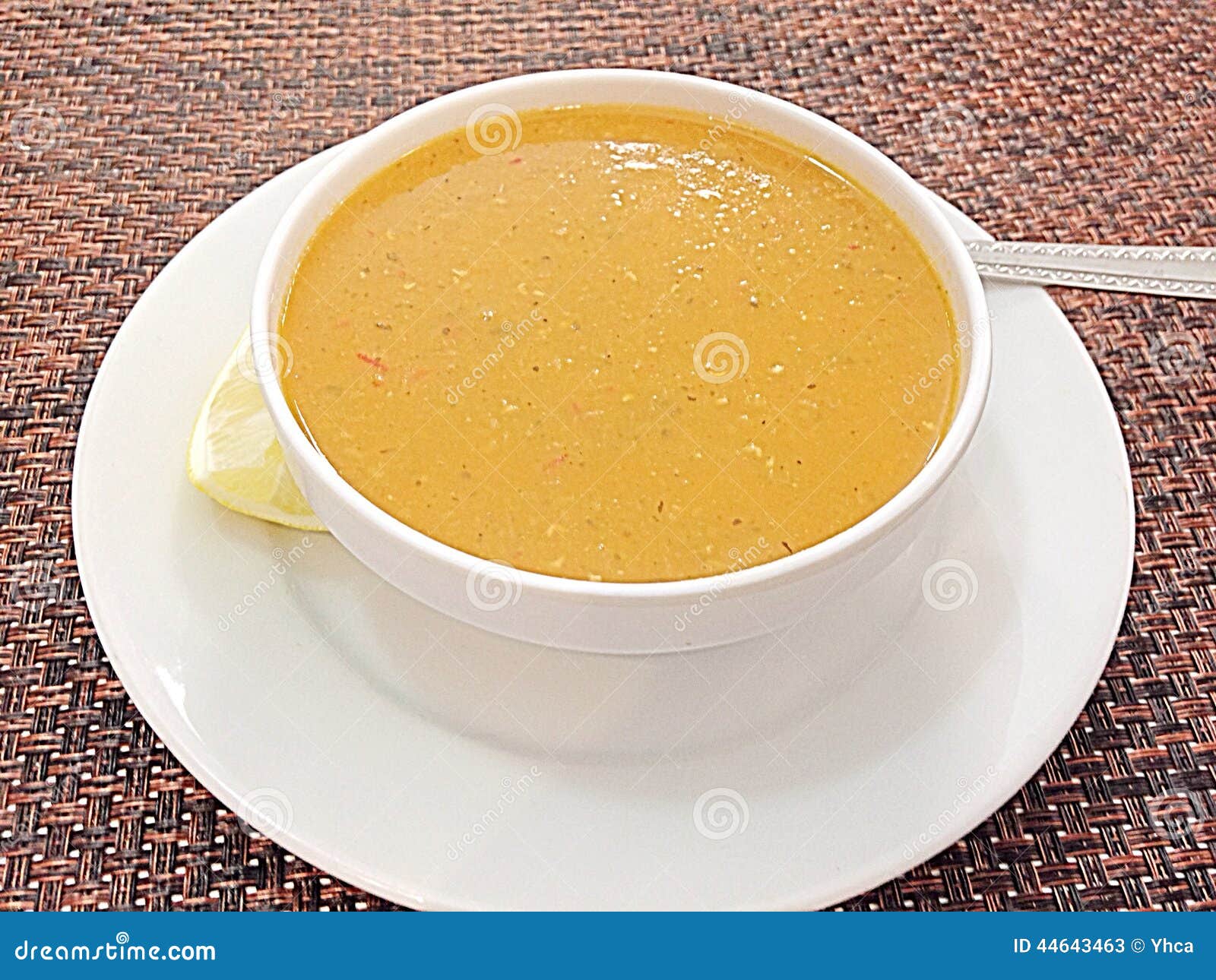 Lentil soup stock image. Image of lemon, lentil, soup - 44643463