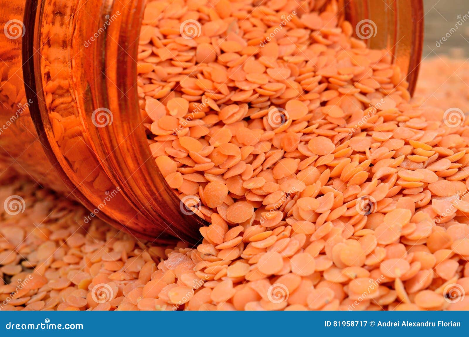 Lentil on table with jar stock image. Image of agriculture - 81958717