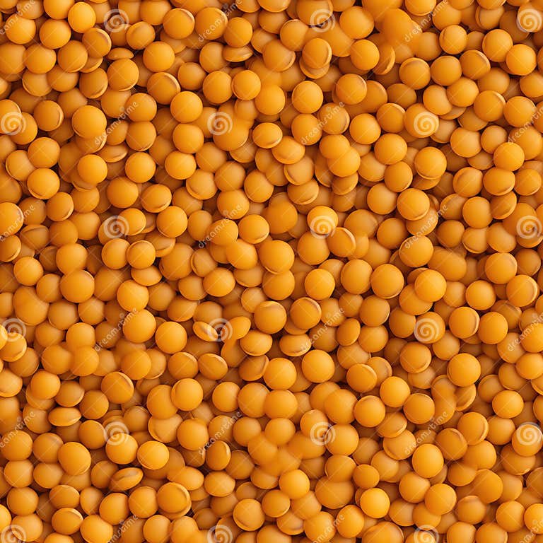 Lentils Pattern Ultra Realistic Stock Illustration - Illustration of ...