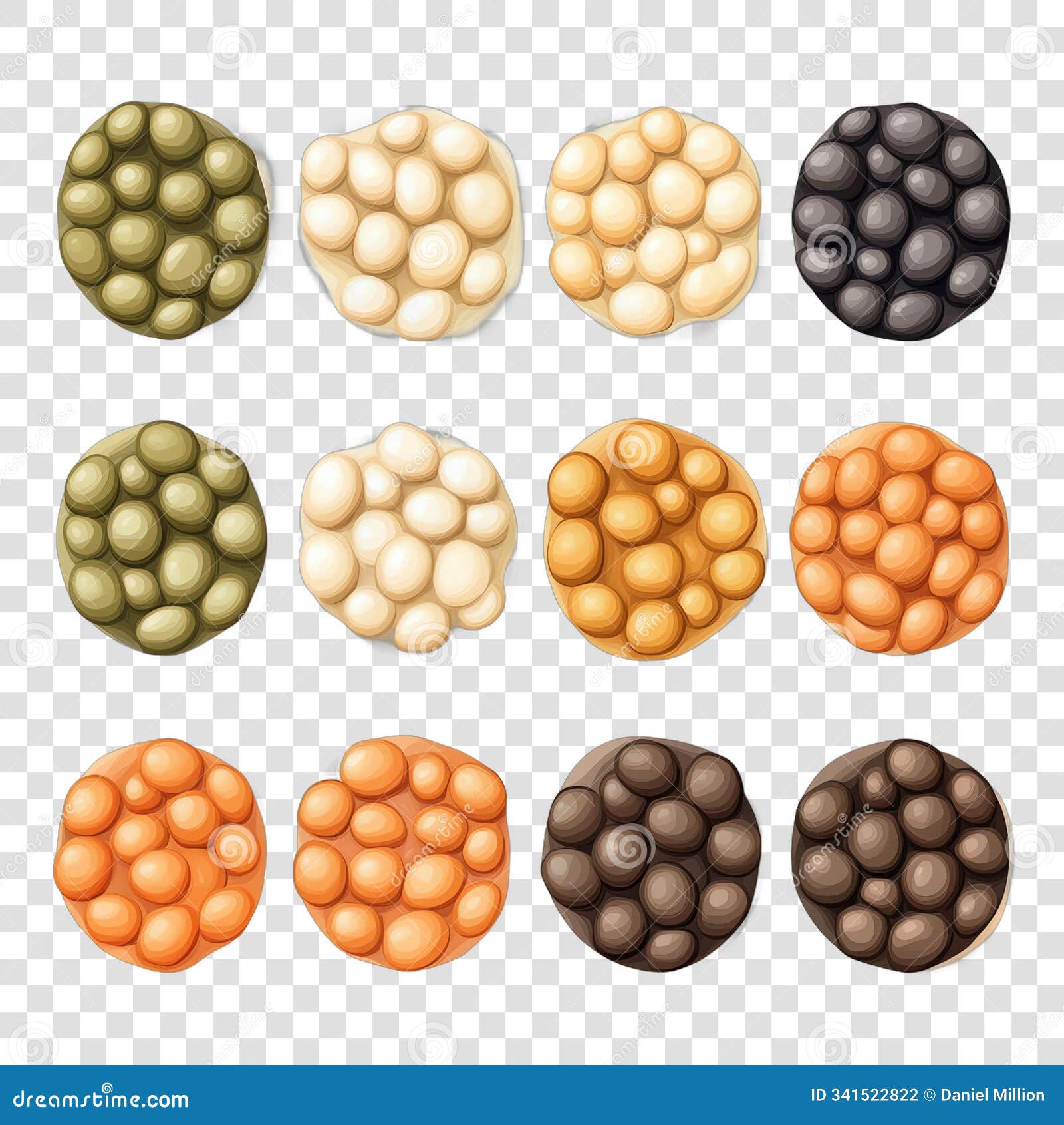 Lentils set illustration stock photo. Illustration of foodstuffs ...