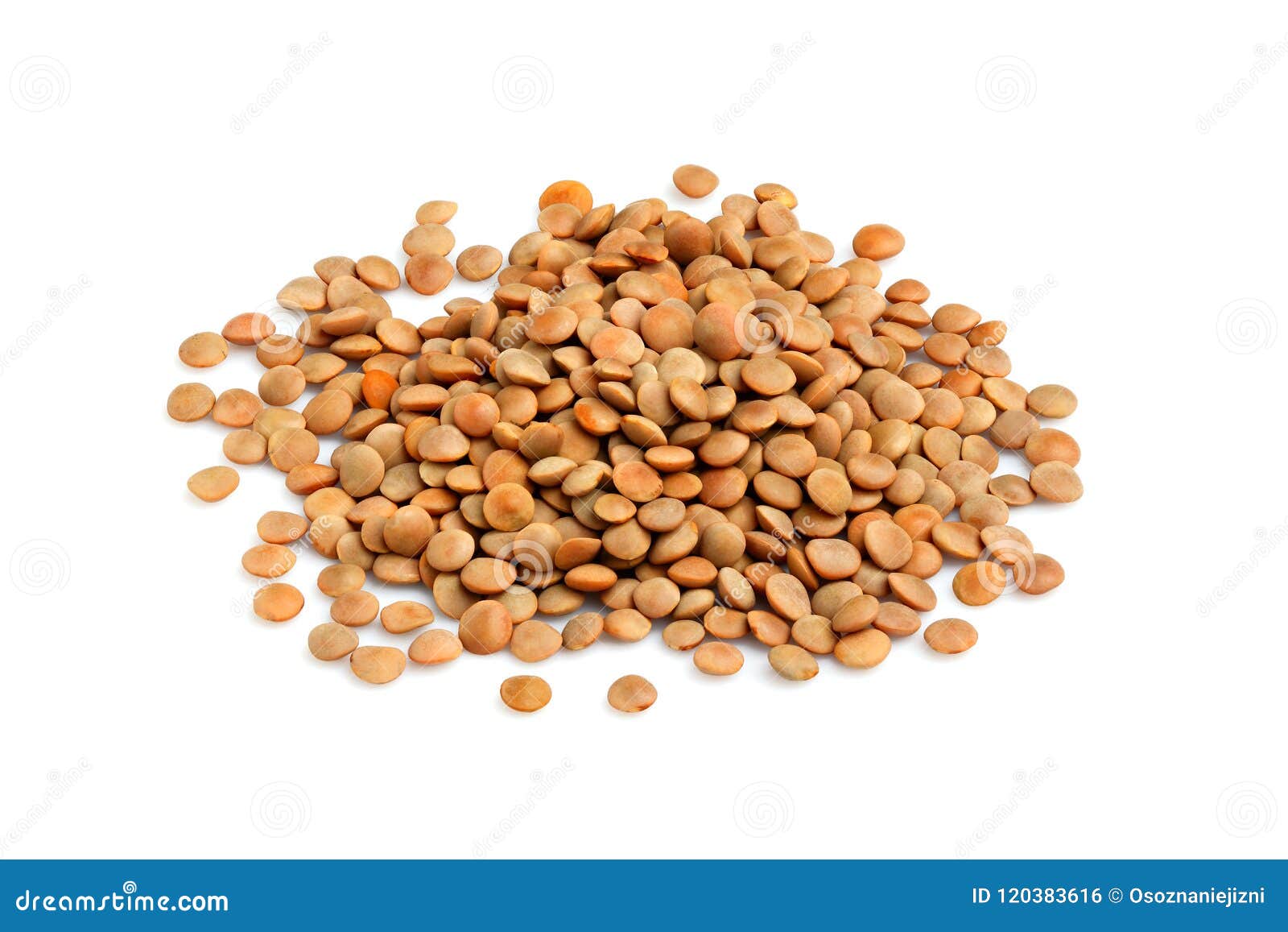 Lentils.Top View.Isolated Closeup. Stock Photo - Image of isolated ...