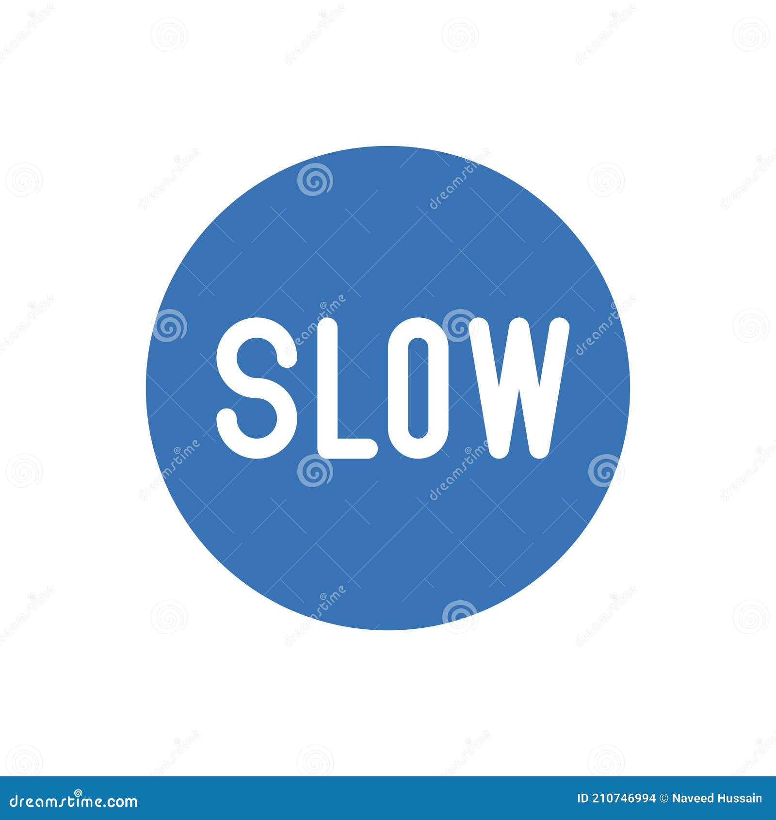 Lento ilustración del vector. Ilustración de alerta - 210746994