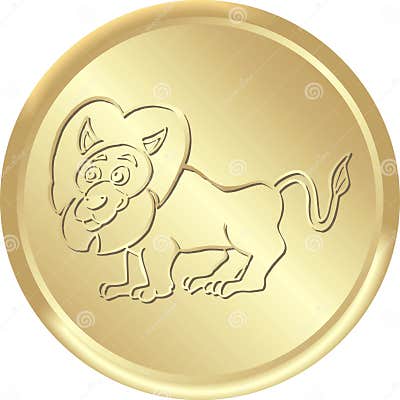Leo stock illustration. Illustration of gift, coin, zodiac - 2721381