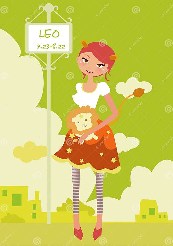 Leo stock vector. Illustration of horoscope, future, design - 7126613