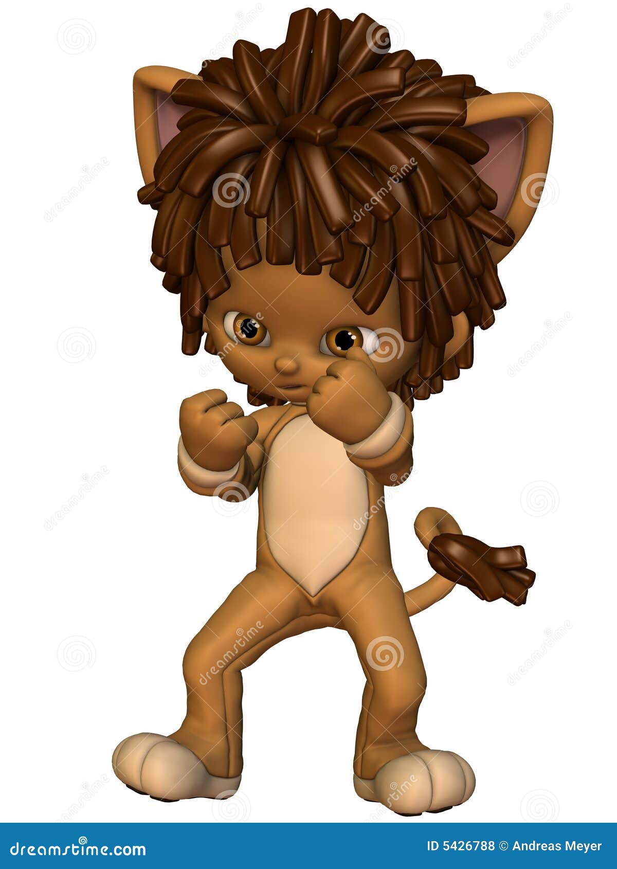 Leo the little Lion stock illustration. Illustration of hair - 5426788