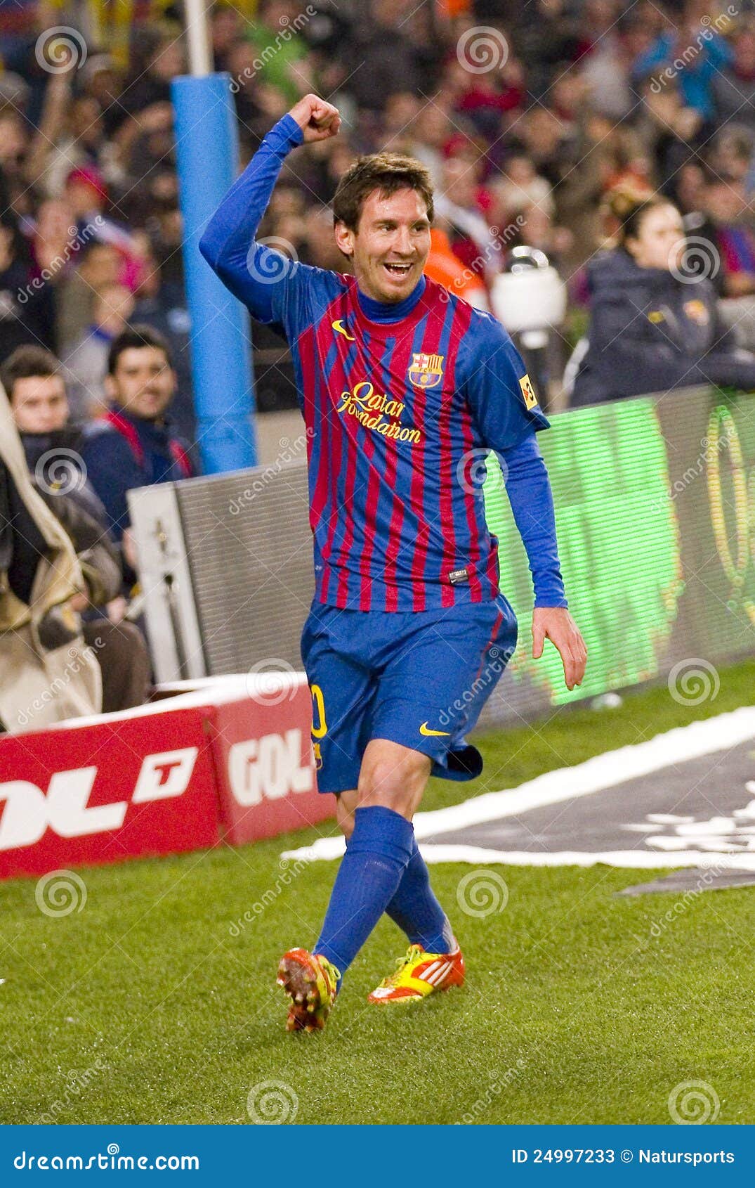 Leo Messi Celebrating a Goal Editorial Stock Photo - Image of dedicate ...