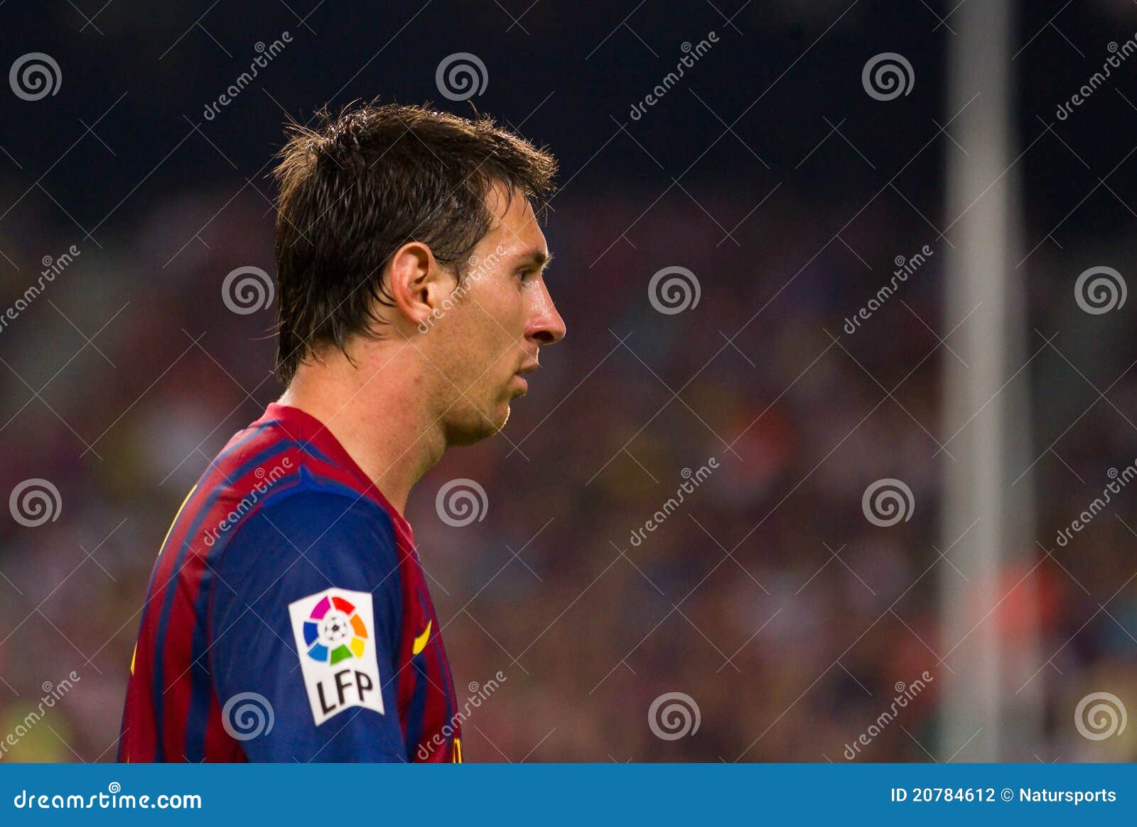 Leo Messi of FC Barcelona editorial photography. Image of face - 20784612