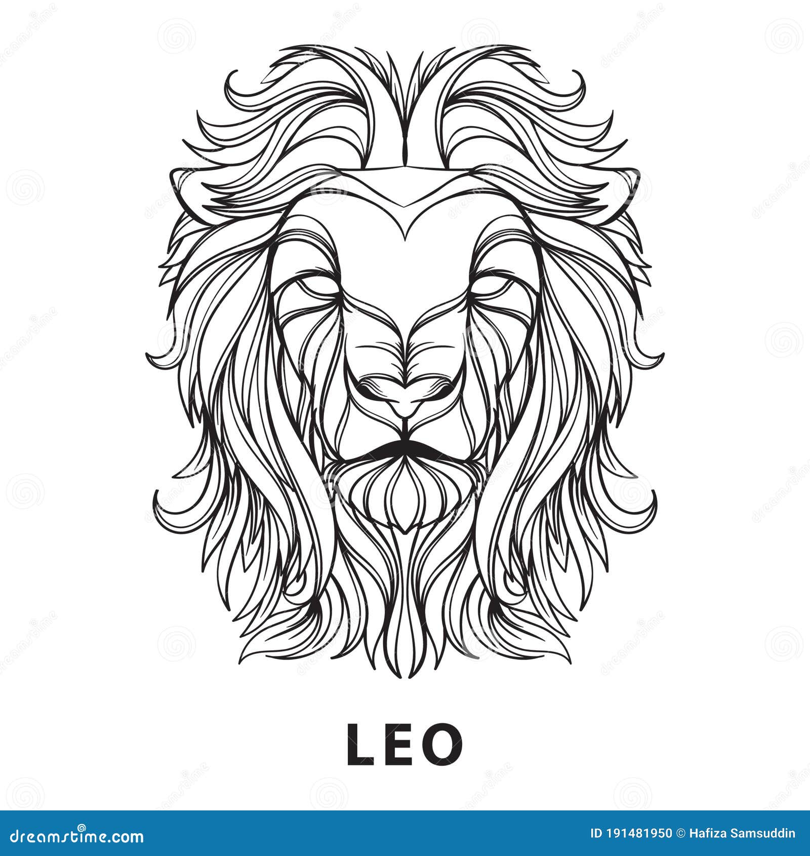 Leo. Vector Illustration Decorative Design Stock Vector - Illustration ...