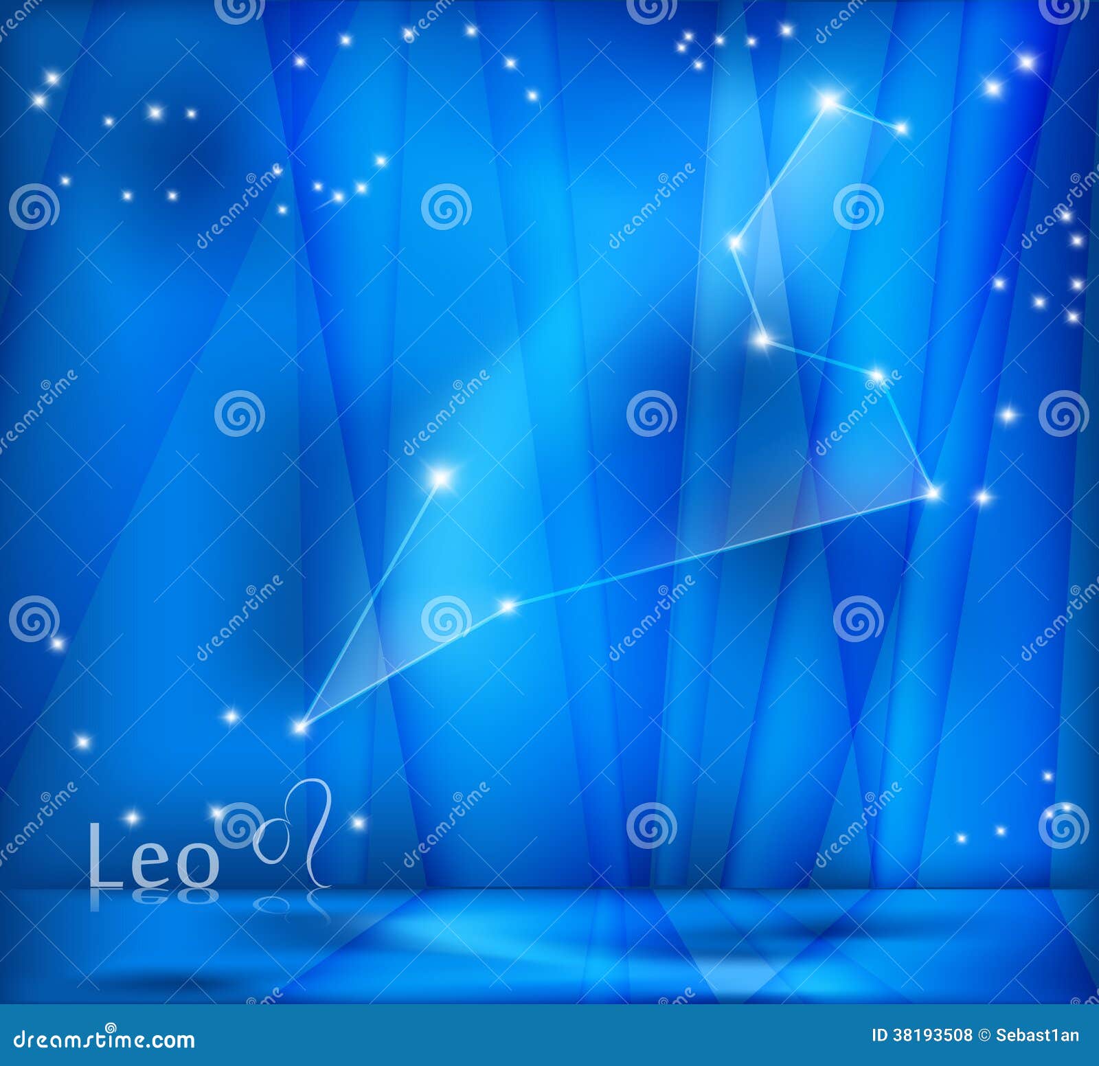 Leo Zodiac Background stock vector. Illustration of galactic - 38193508