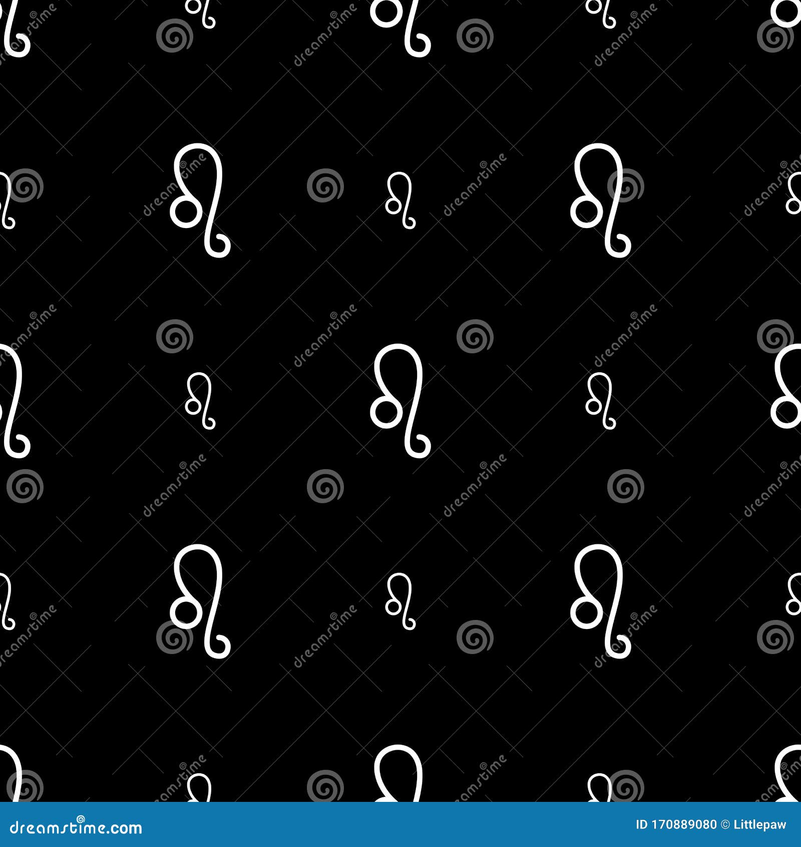 Leo Zodiac Sign, Horoscope Seamless Pattern. Texture for Wallpapers ...