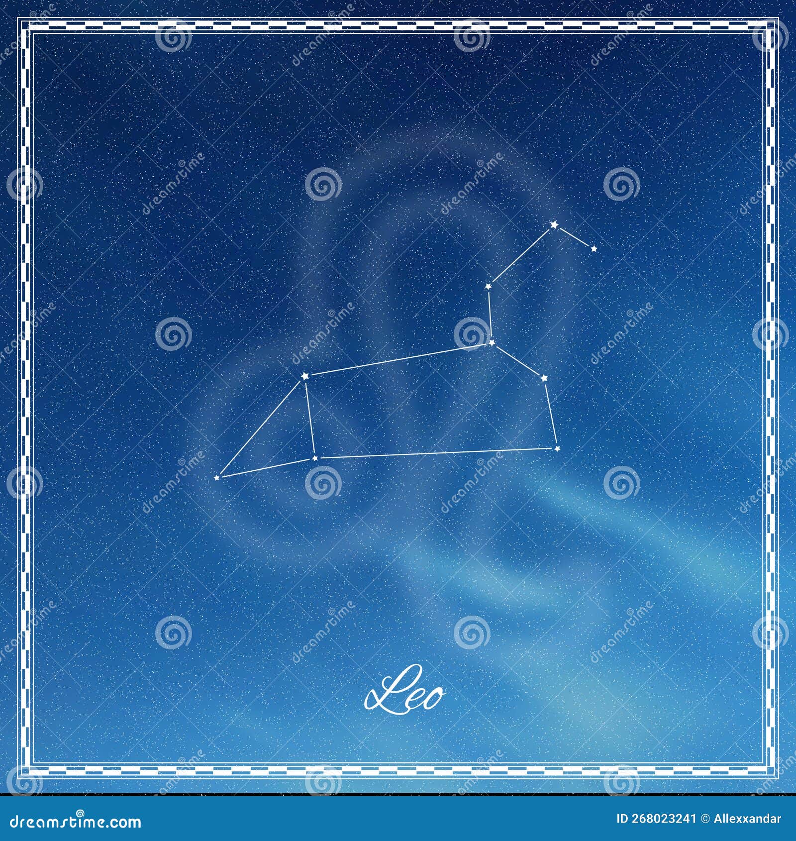 Leo Zodiac Sign, Leo Symbol Stock Illustration - Illustration of bright ...