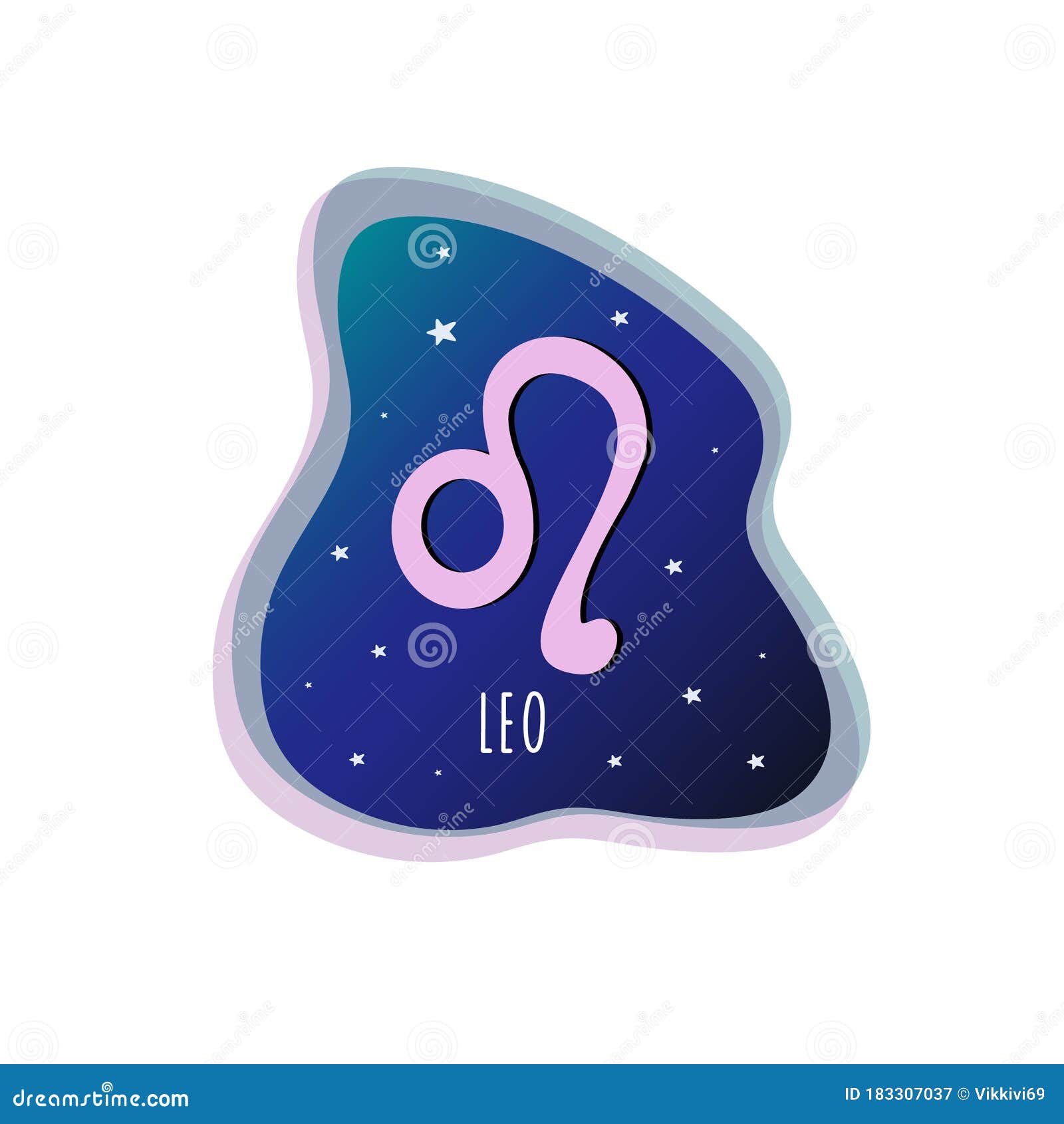 Leo Zodiac Sign. Vector Lion Sign. Zodiac Sign Stock Vector ...