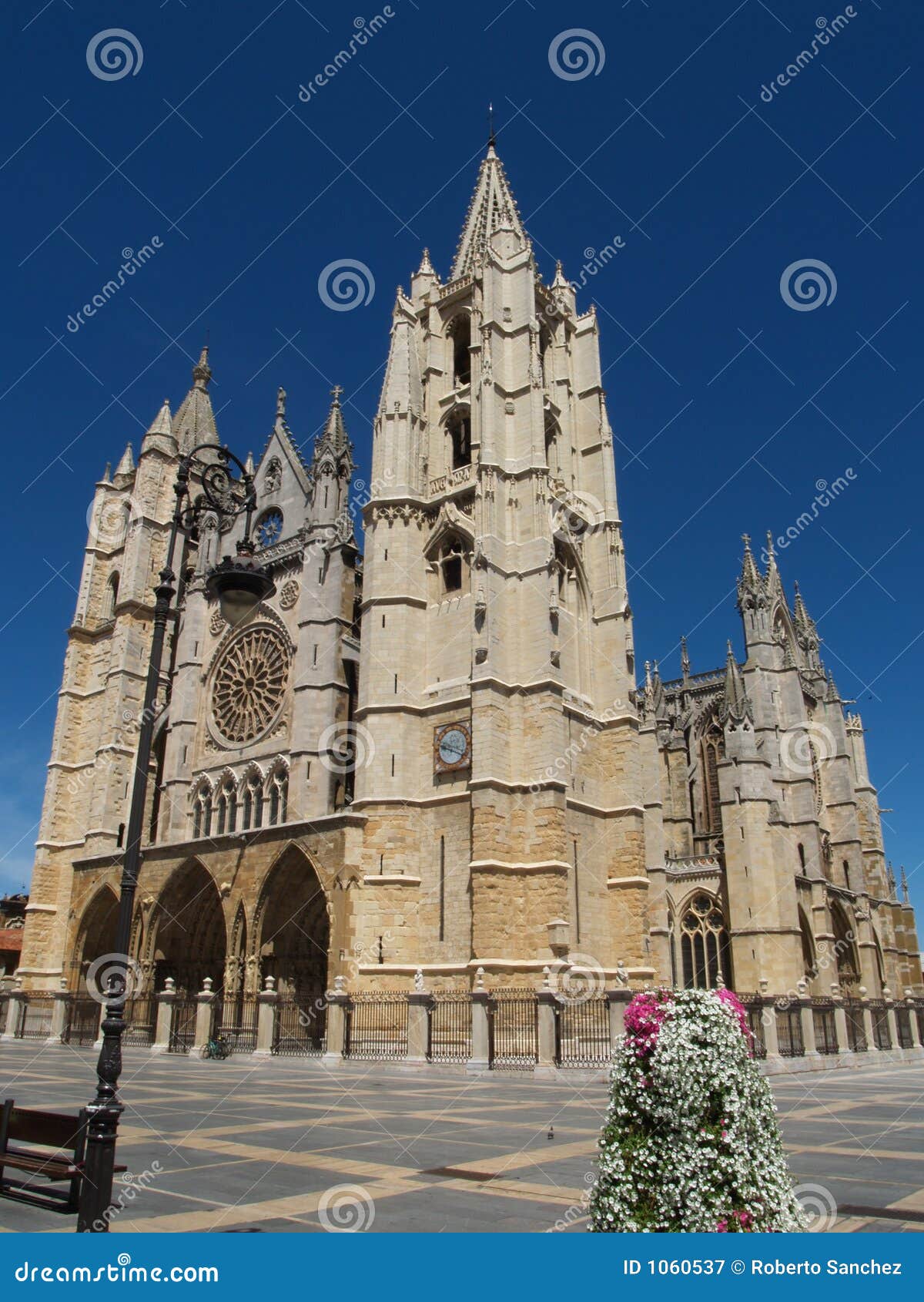 Leon Cathedral stock image. Image of summer, daylight - 1060537