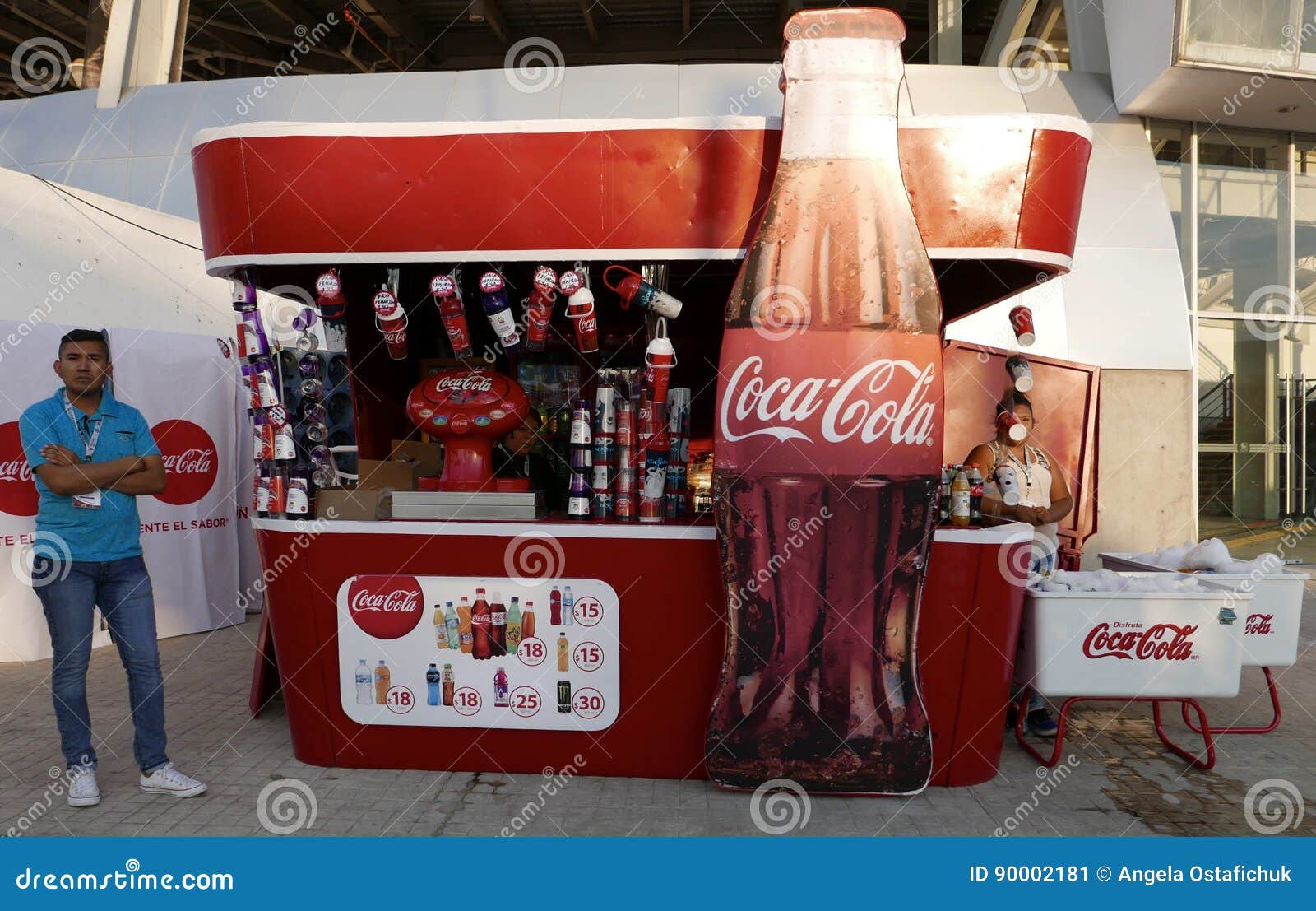 Leon, Mexico-January 13, 2017: Coke Booth at Leon Carnival Editorial ...