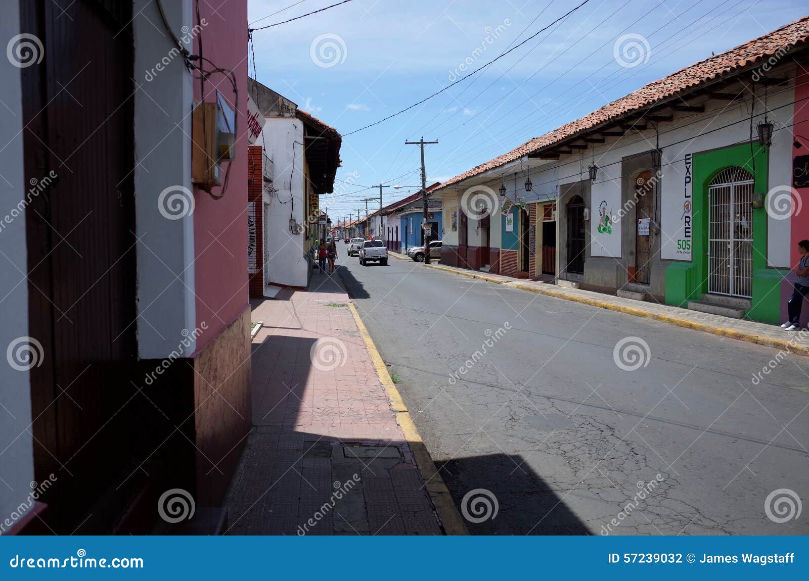 Leon street editorial photography. Image of architecture - 57239032