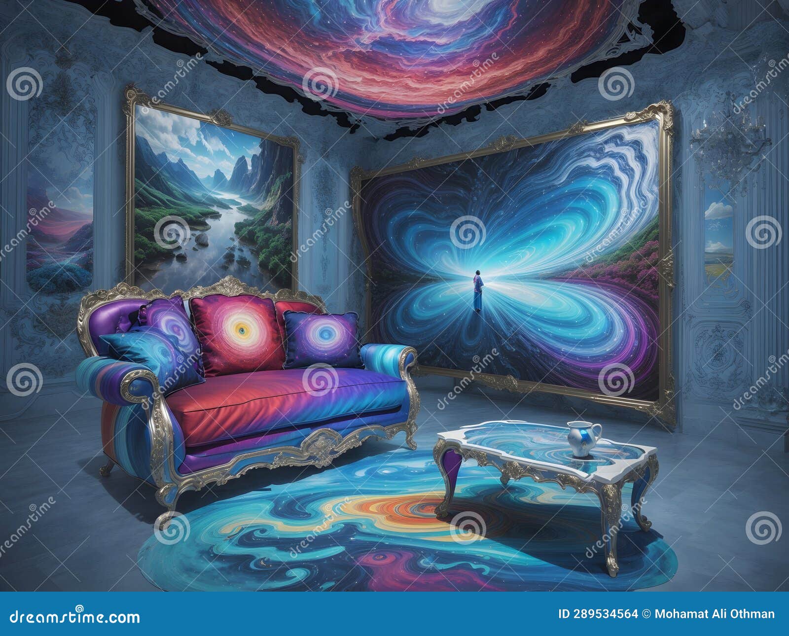 Leonardo Ai Generated Reality Warp Stock Illustration - Illustration of ...