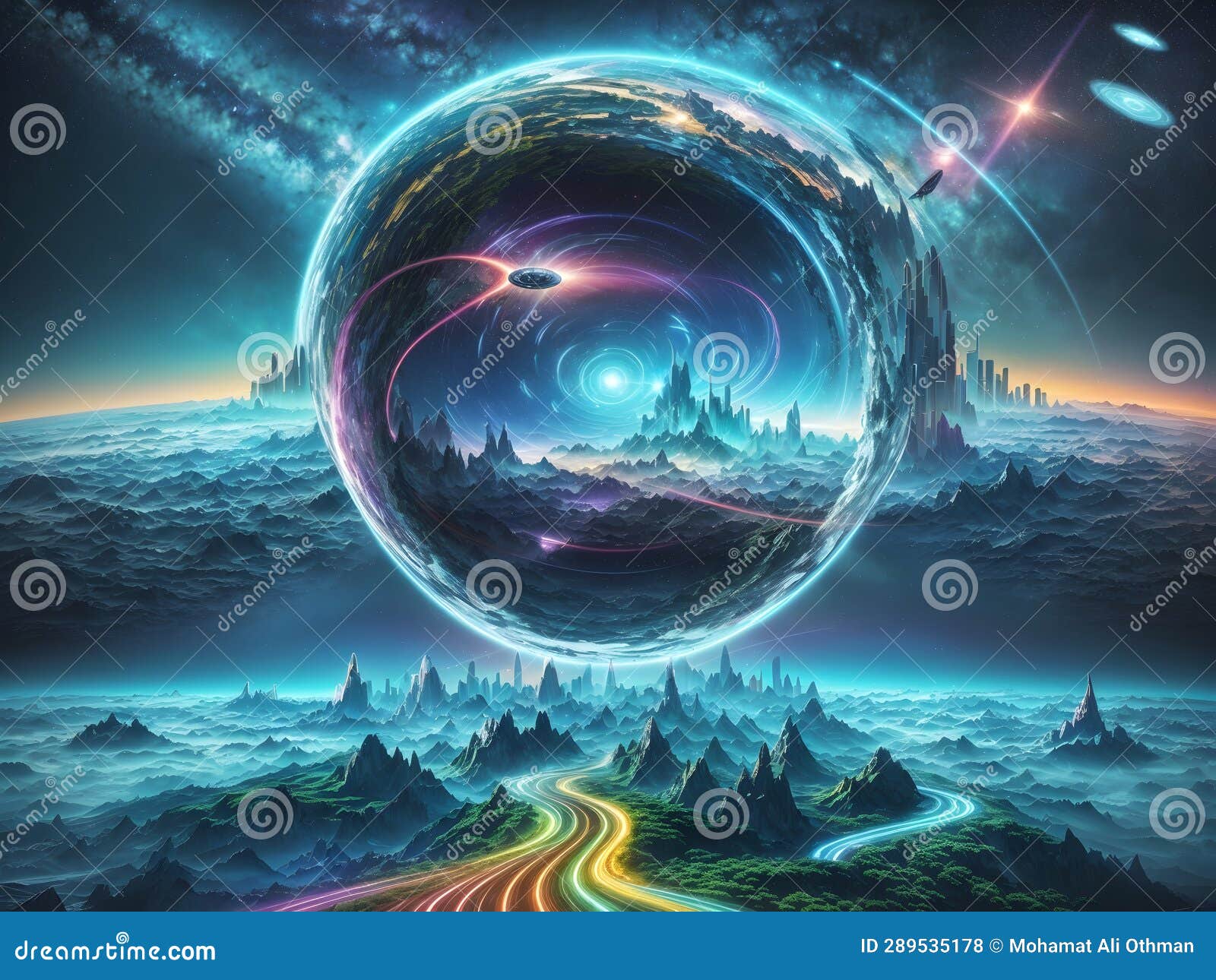 Leonardo Ai Generated Reality Warp Stock Illustration - Illustration of ...