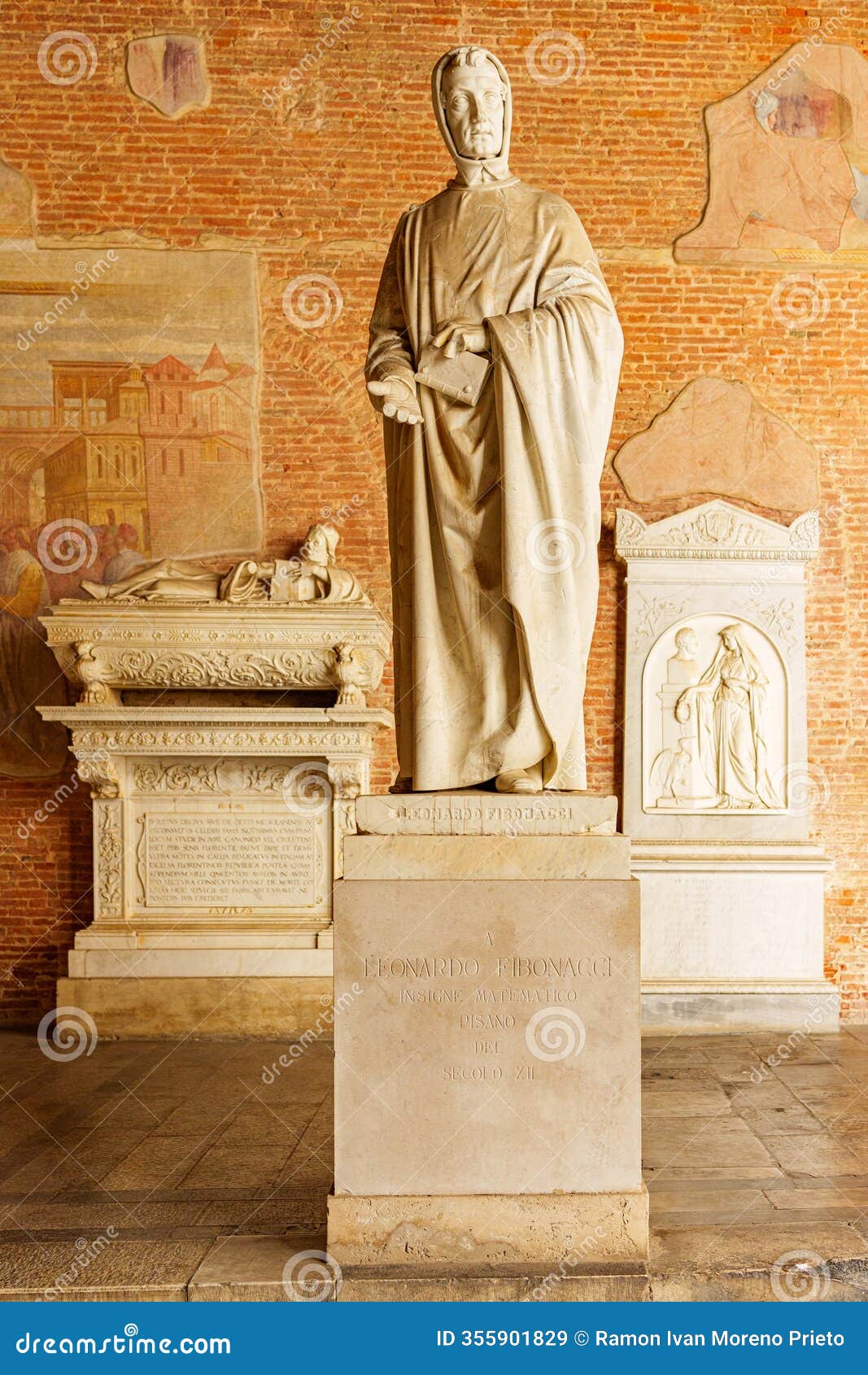 Leonardo Fibonacci in the Cemetery of Pisa Editorial Stock Image ...