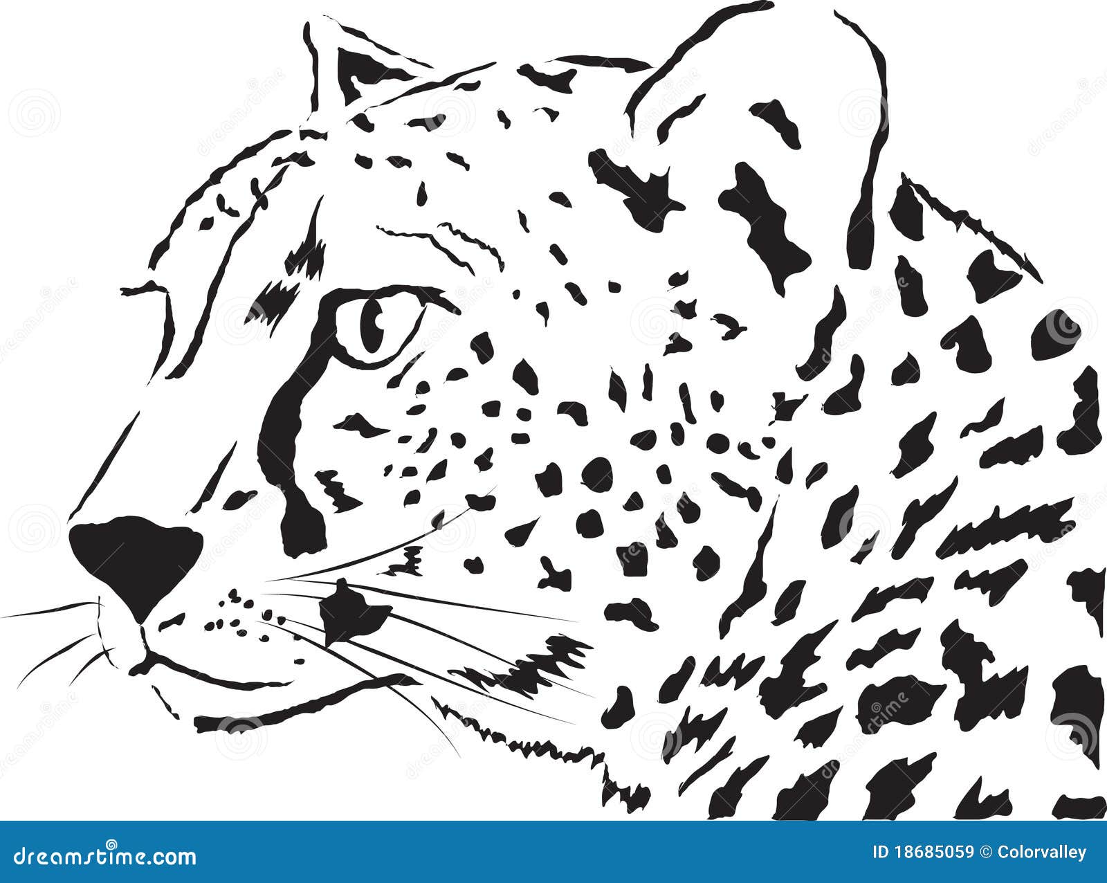 Leopard Face Silhouette