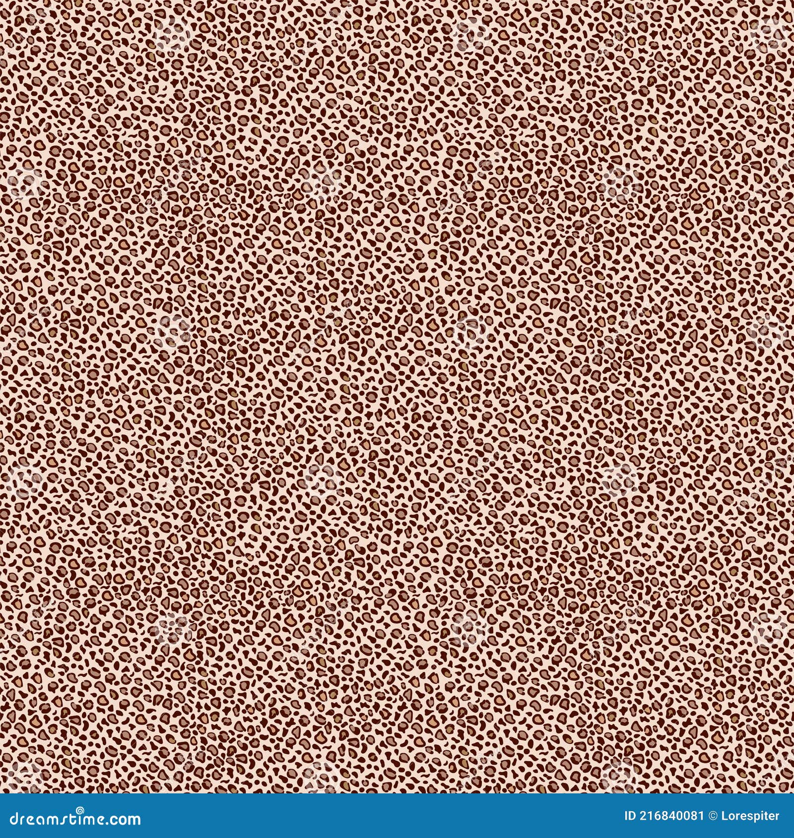 Small Seamless Leopard Print, Brown Light Background Stock Vector ...