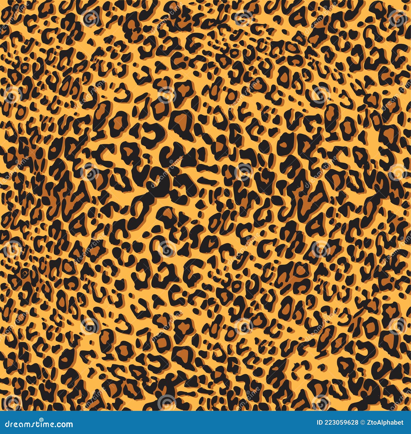 Leopard Animal Camo Seamless Pattern Stock Vector - Illustration of ...