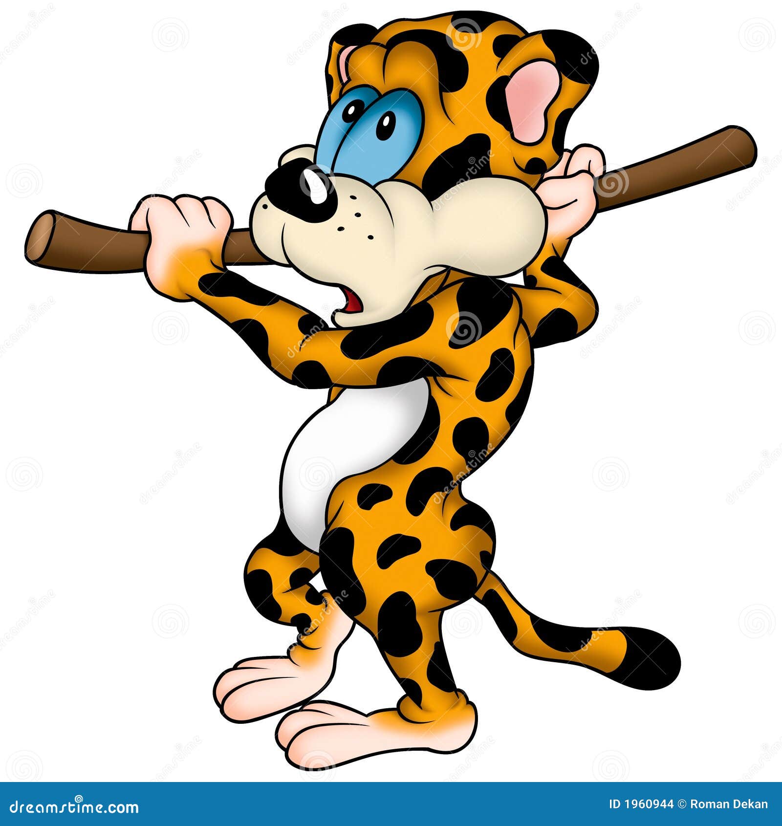 Leopard As Circus Performer Stock Illustration - Illustration of merry ...