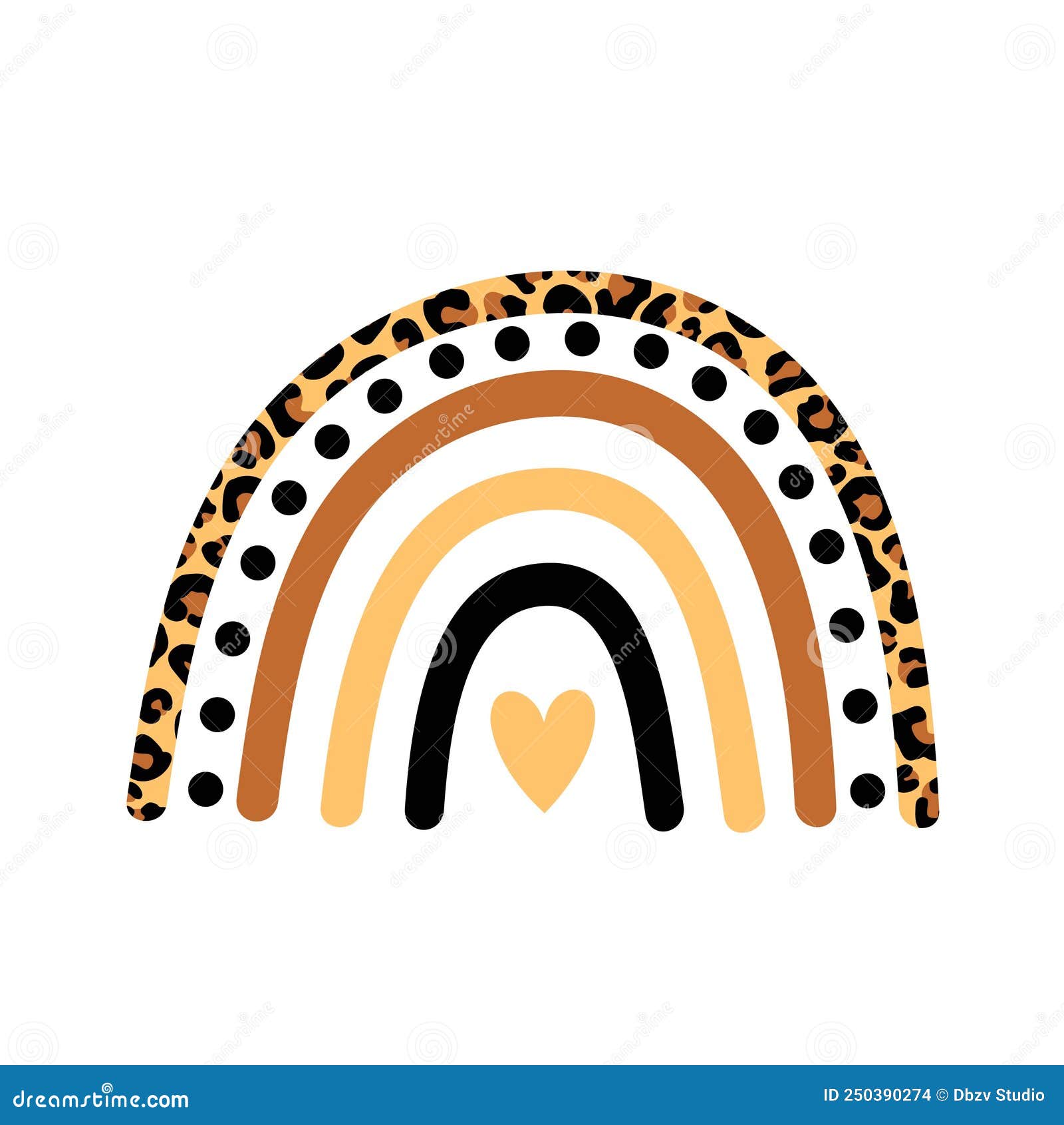 Leopard Boho Rainbow Stock Illustrations – 34 Leopard Boho Rainbow ...