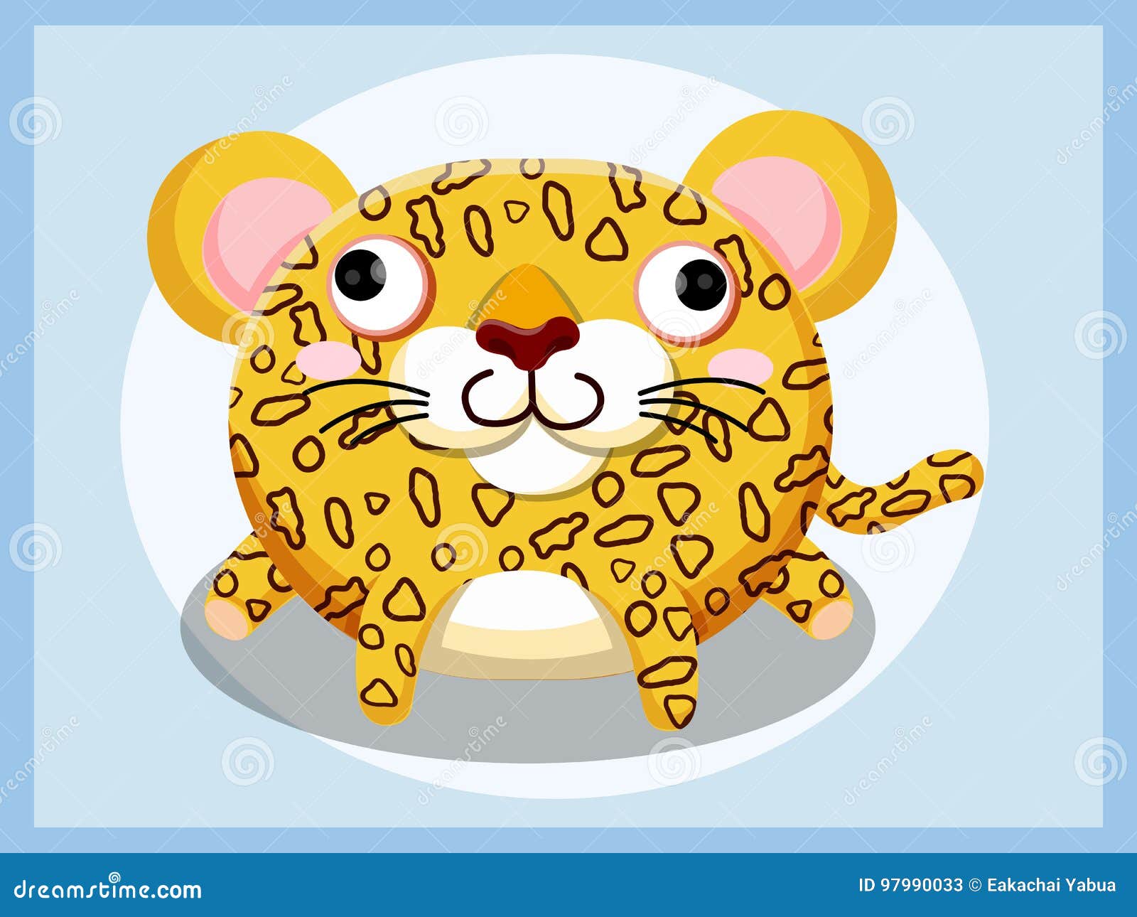 Leopard Cartoon. Funny Cartoon and Vector Animal Characters Stock ...