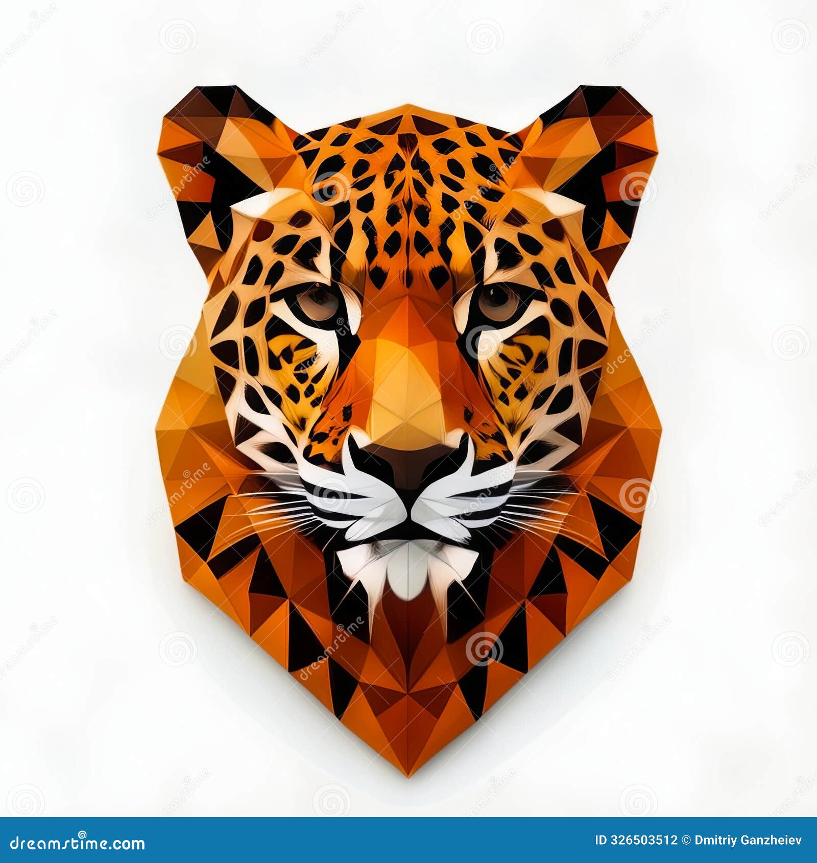 Vector Leopard stock illustration. Illustration of abstract - 326503512