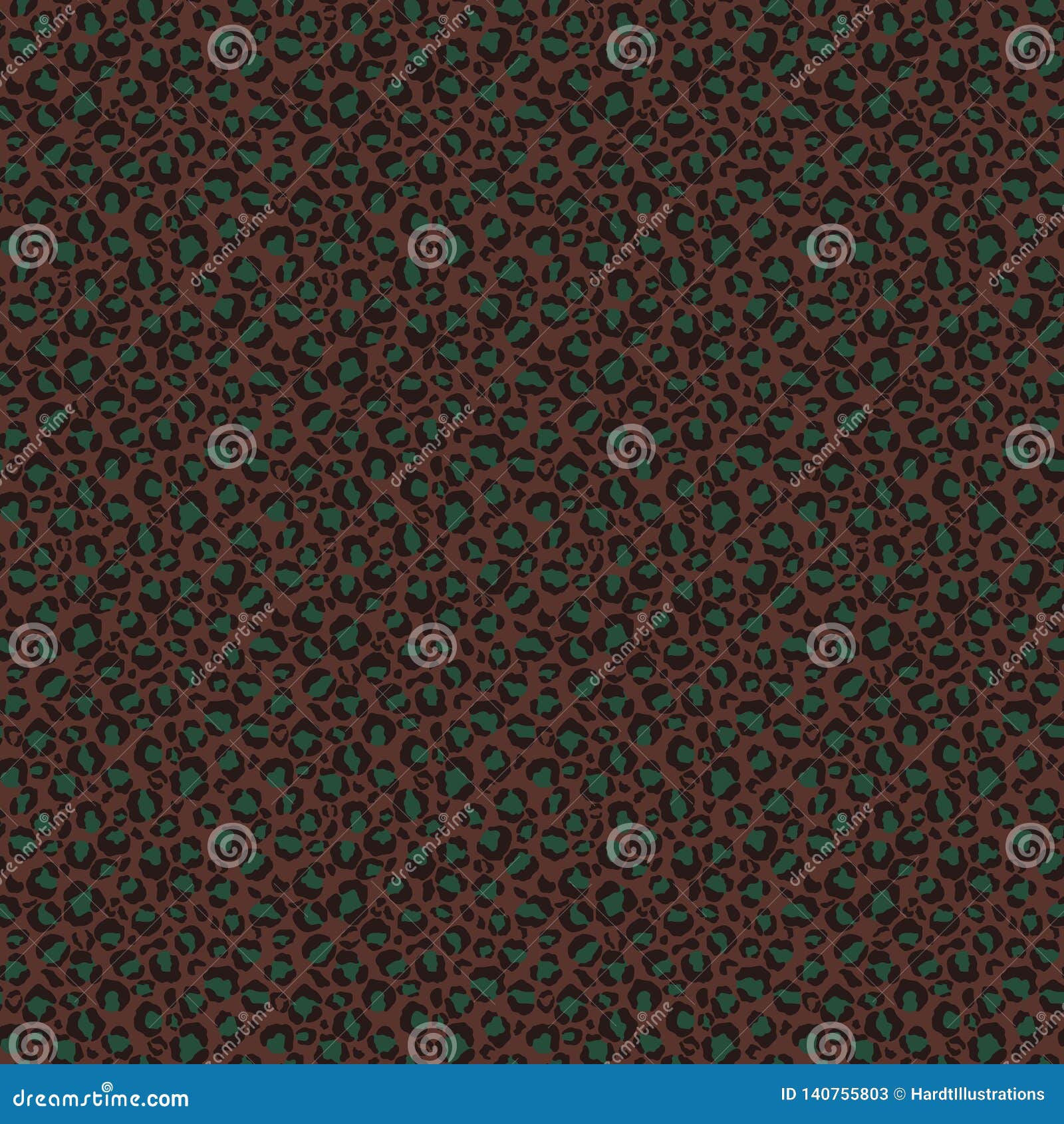 Funky Leopard Print Seamless Pattern Stock Vector - Illustration of ...