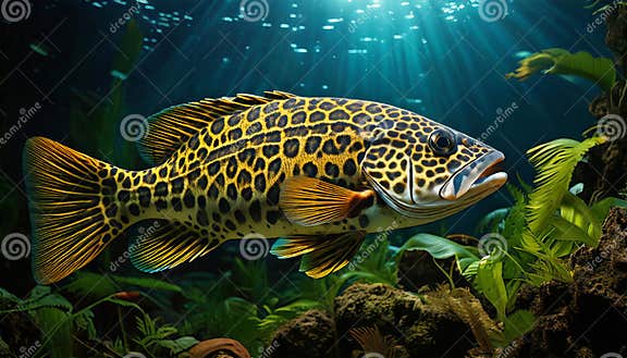 Leopard fish stock illustration. Illustration of alike - 350754473
