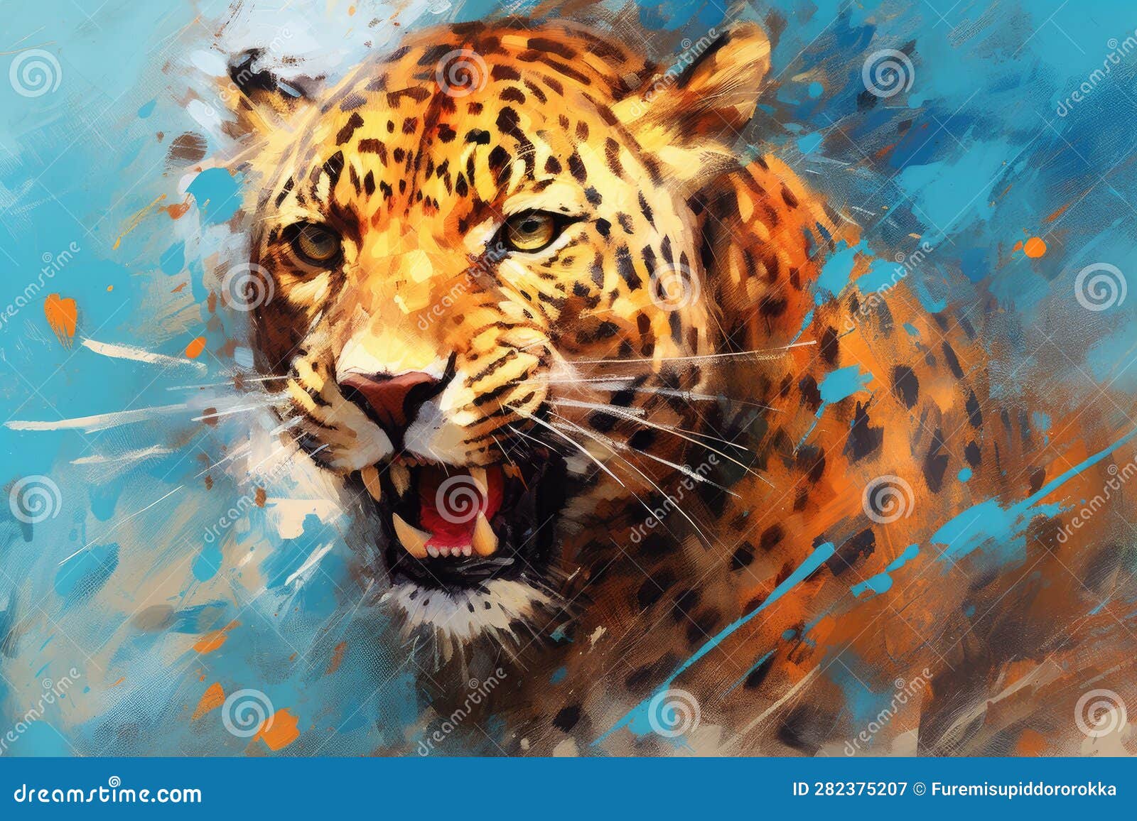 Leopard Form and Spirit through an Abstract Lens Dynamic and Expressive ...