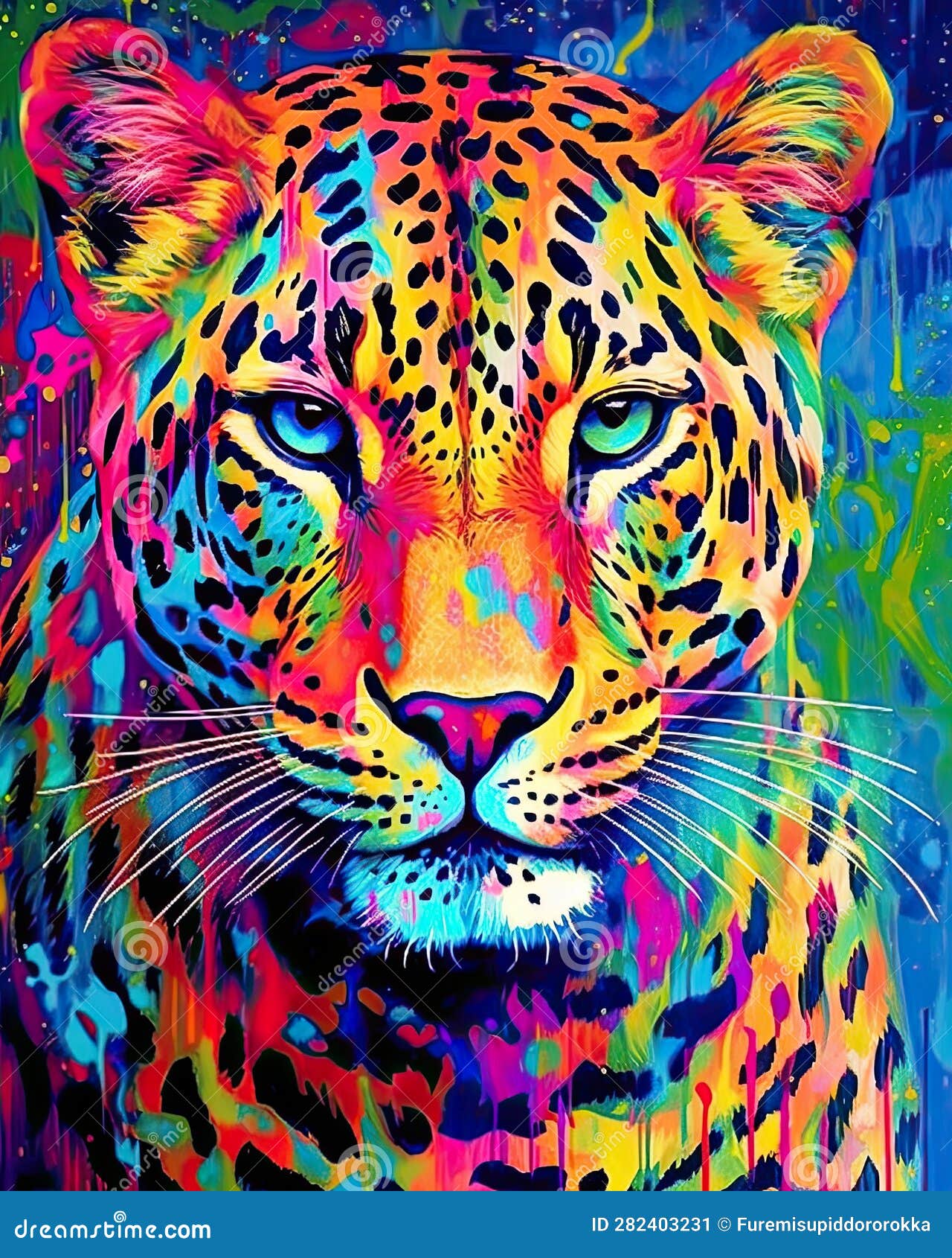 Leopard Form and Spirit through an Abstract Lens Dynamic and Expressive ...