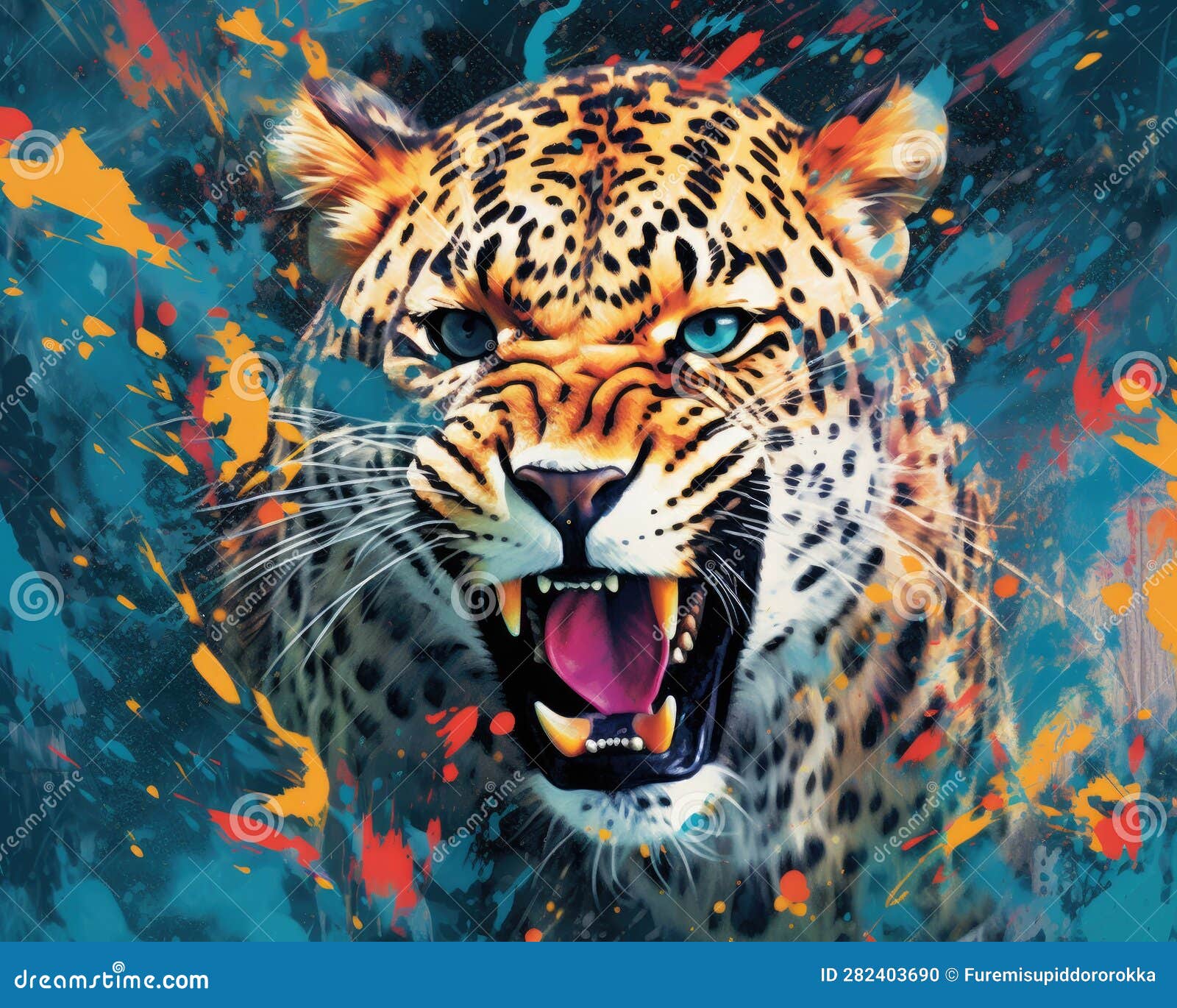 Leopard Form and Spirit through an Abstract Lens Dynamic and Expressive ...