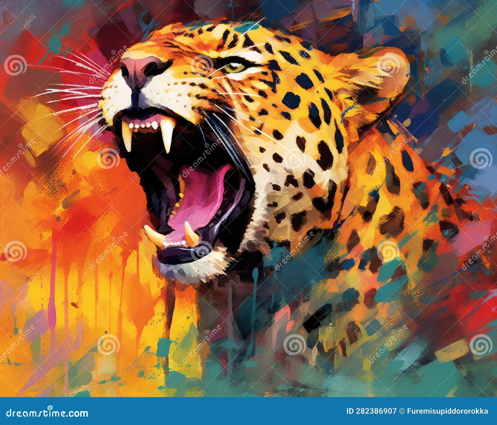 Leopard Form and Spirit through an Abstract Lens Dynamic and Expressive ...