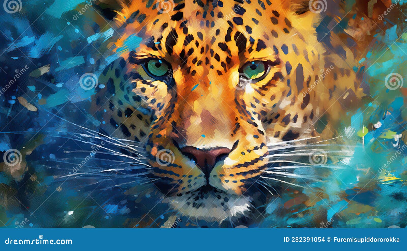 Leopard Form and Spirit through an Abstract Lens Dynamic and Expressive ...