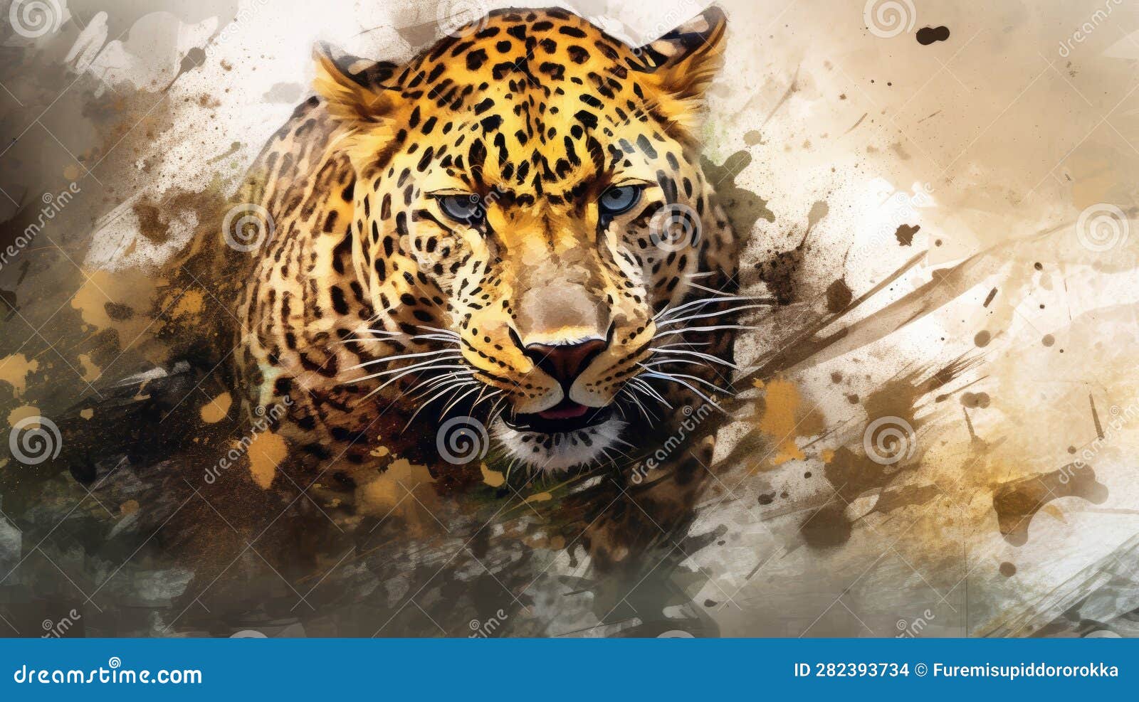 Leopard Form and Spirit through an Abstract Lens Dynamic and Expressive ...